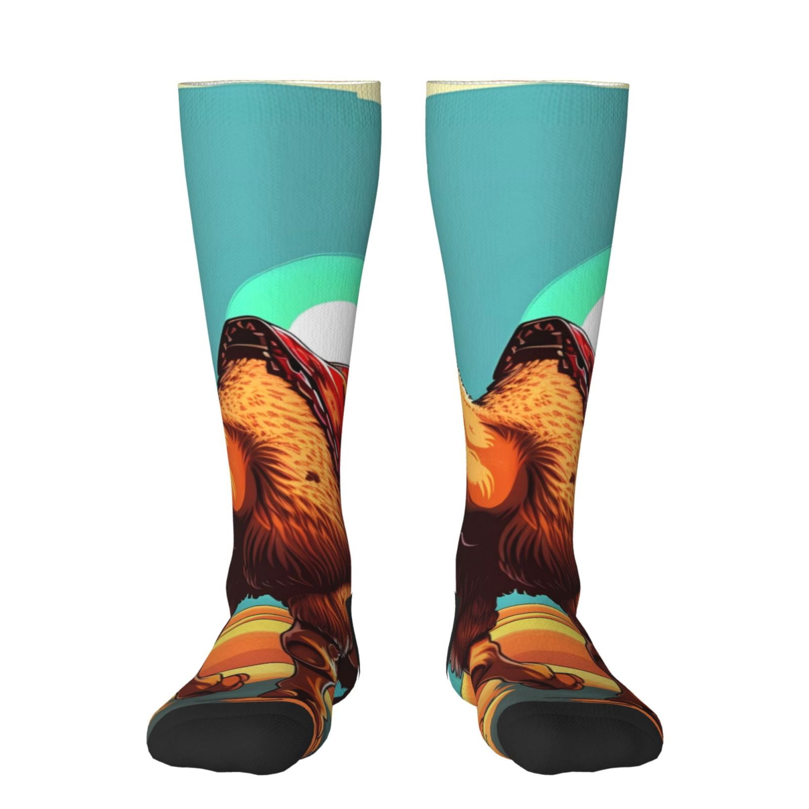 Fuzoiu Cool Camel Oasis Vibes Print Adult Stockings,Crew Socks,Unisex ...