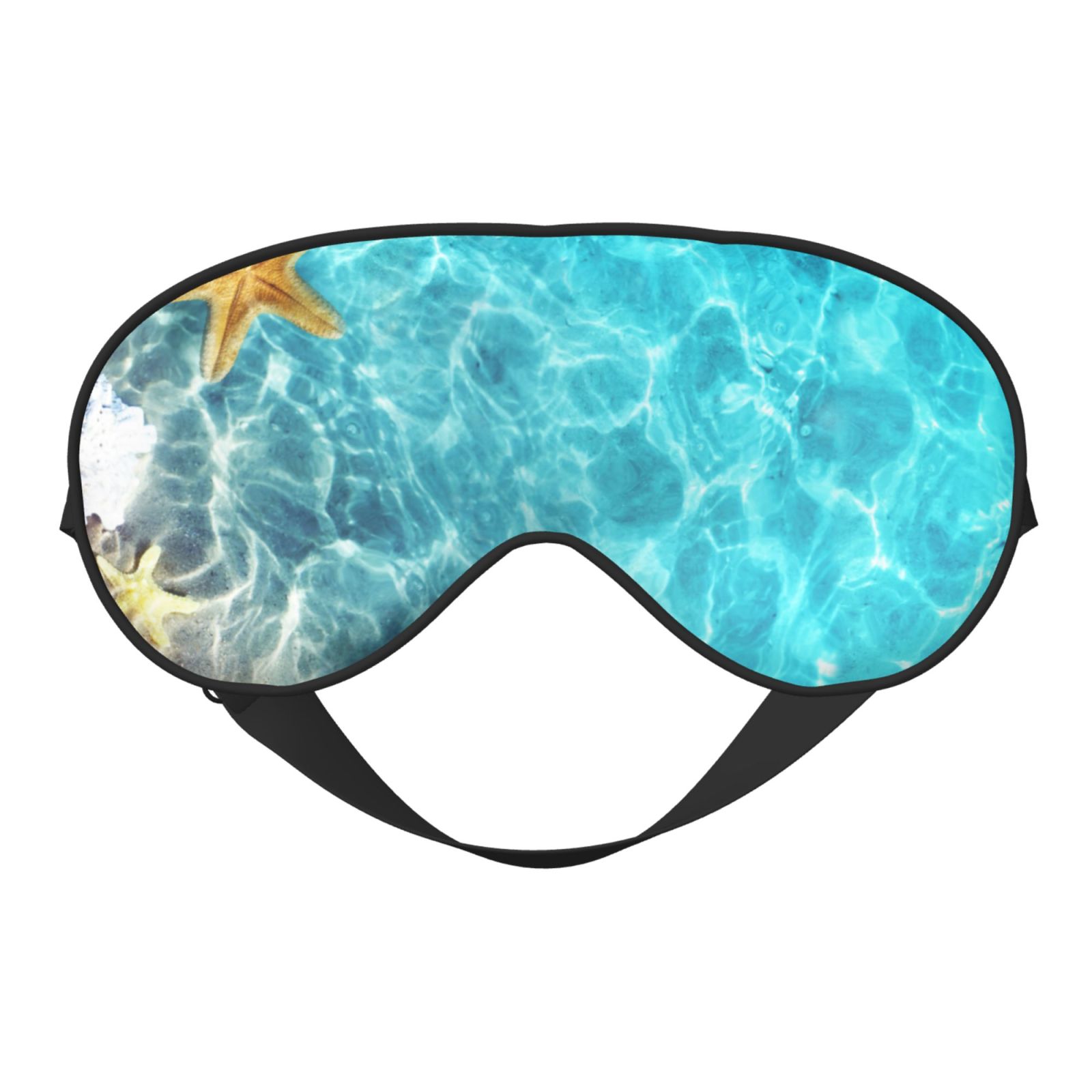 Fuzoiu Coral And Seashell On The Beach Print Sleep Masks,Eye Masks with ...