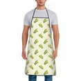 Fuzoiu Corn Print Waterproof Apron, Kitchen Apron for Women Men Chef ...
