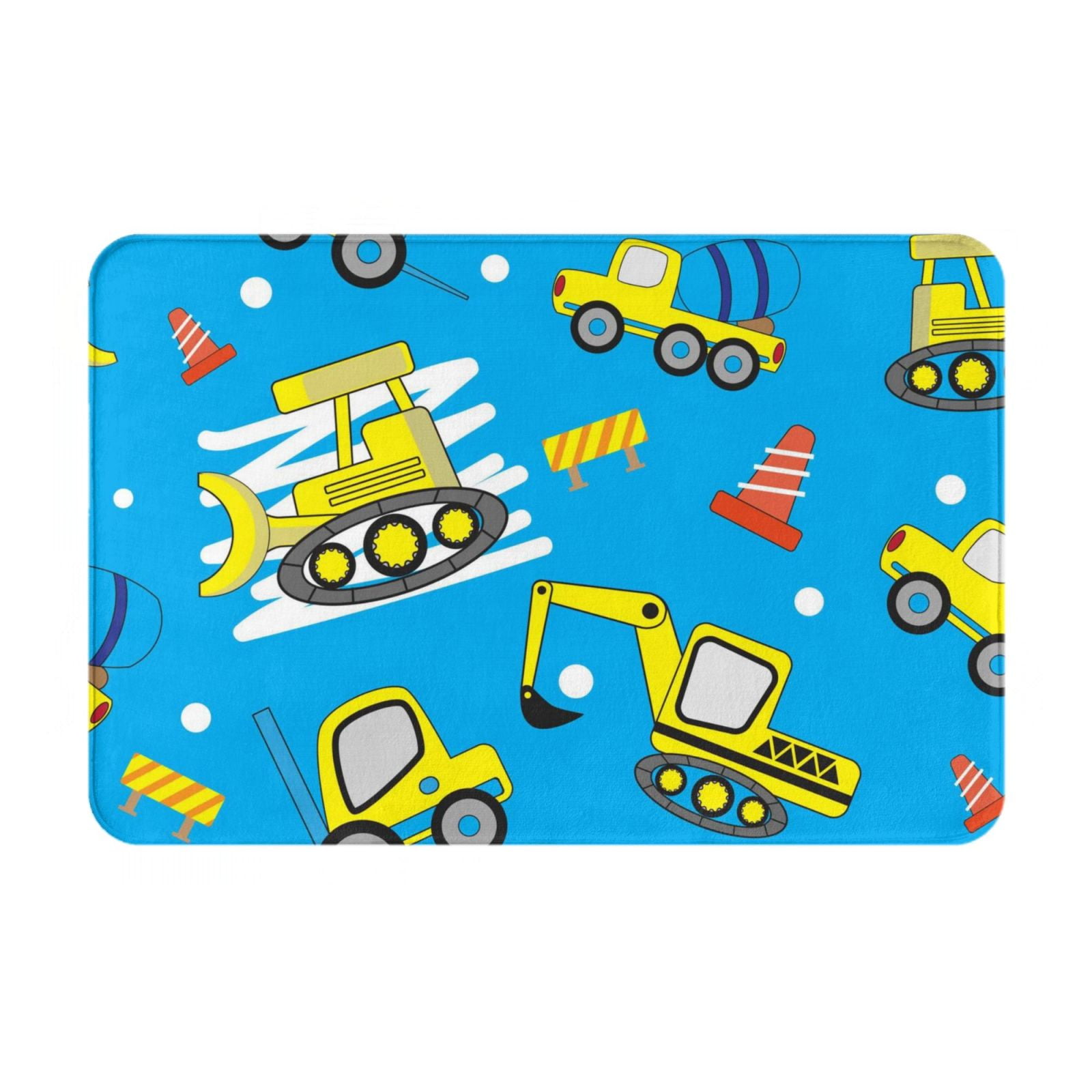 Fuzoiu Cute Car Cartoon Print Door Mat Outdoor Indoor Welcome Mats ...