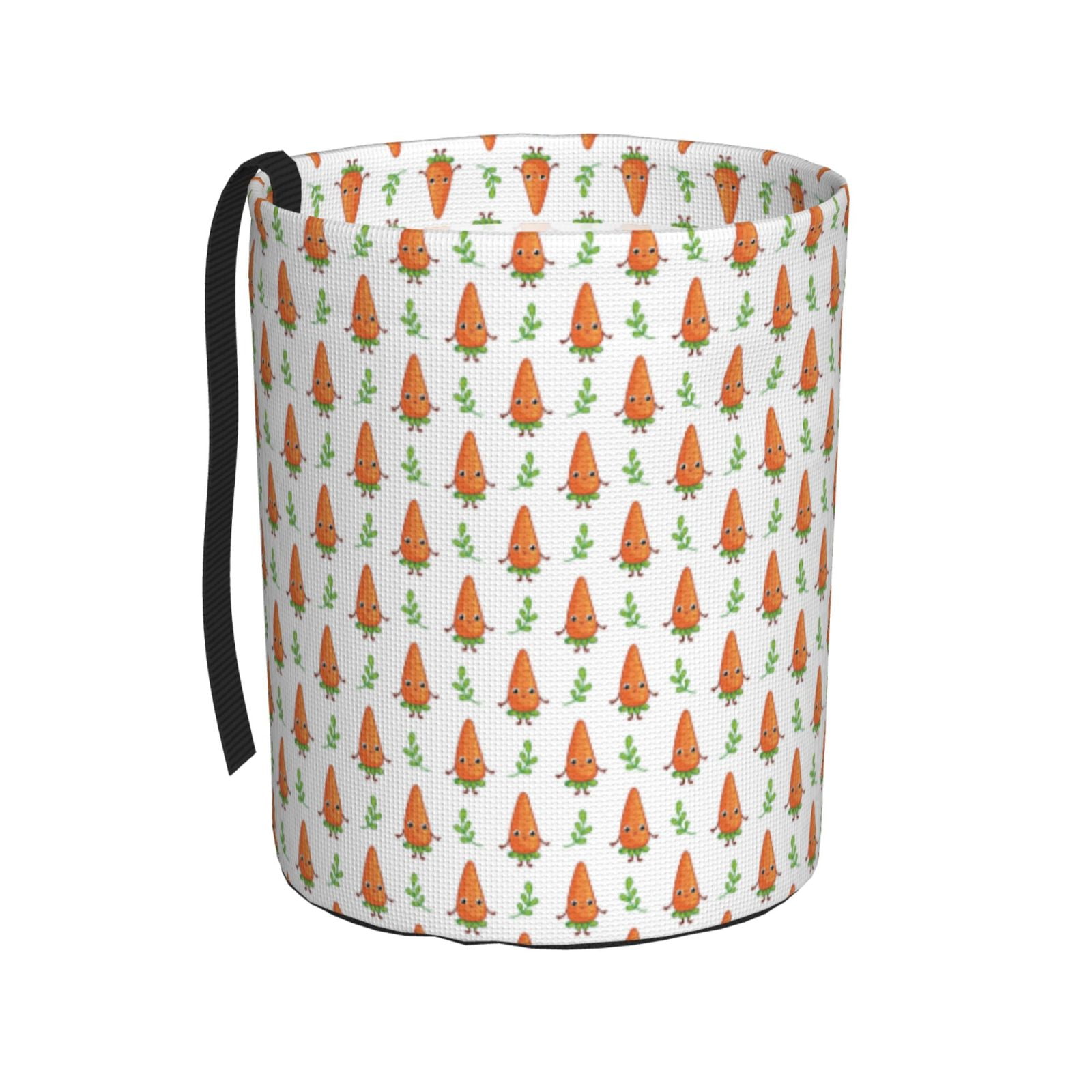 Fuzoiu Cute Carrot Print Print Car Trash Can,Leakproof Car Trash Can ...