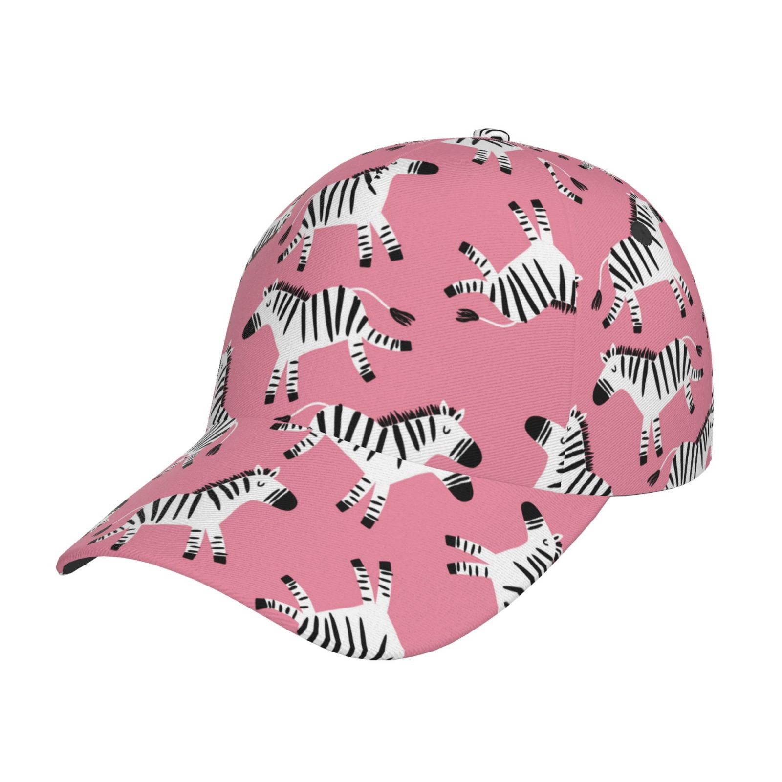 Fuzoiu Cute Cartoon Zebra Print Adjustable Baseball Cap for Men and ...