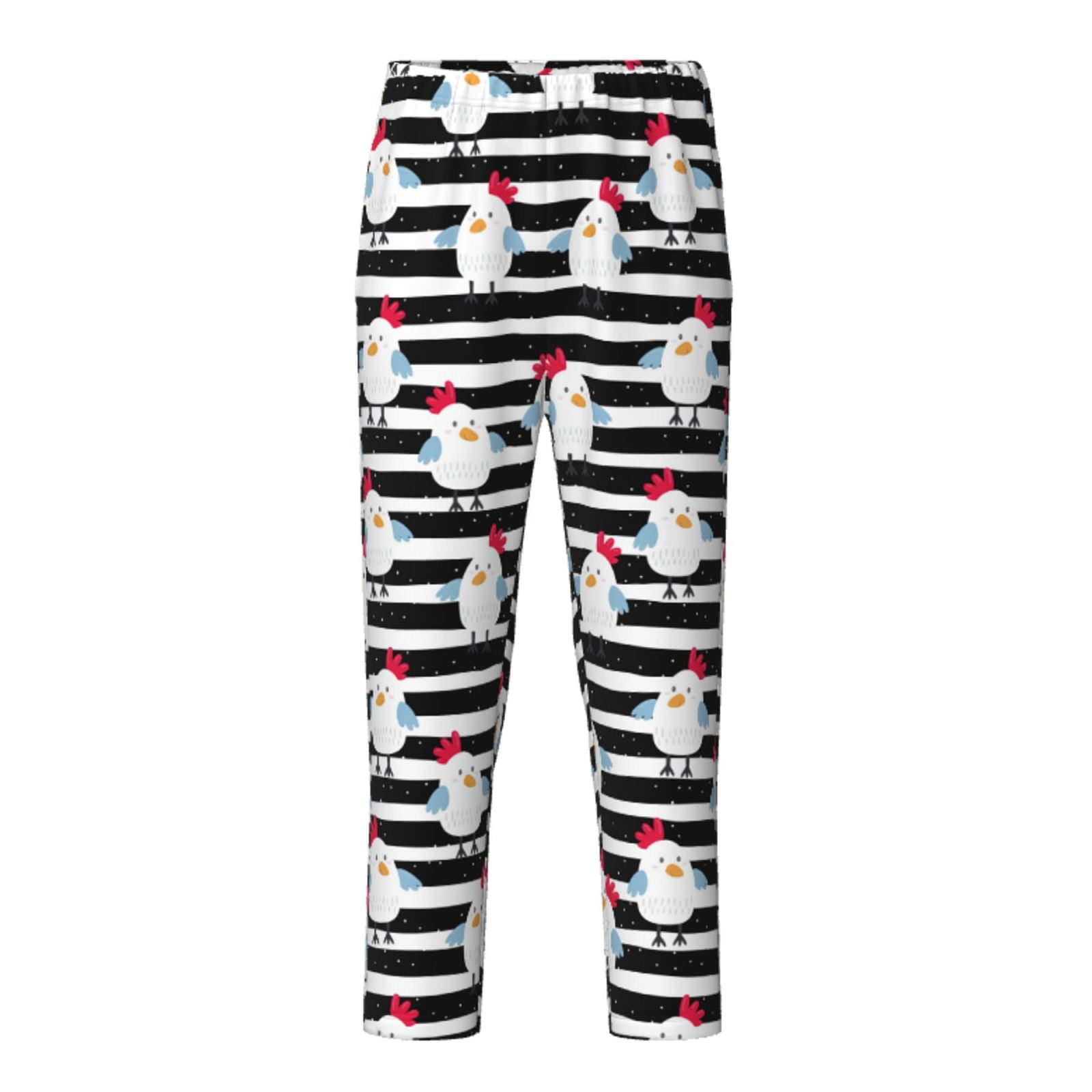 Fuzoiu Cute Chicken Print Teenagers' Pajama Pants,Lounge Pants with ...