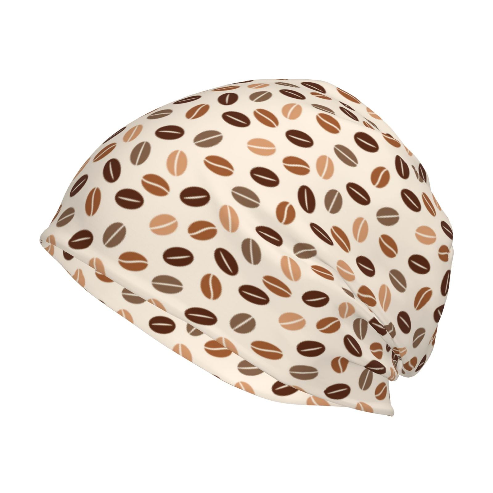 Fuzoiu Cute Coffee Bean Print Print Winter Beanie Hat for Men & Women ...