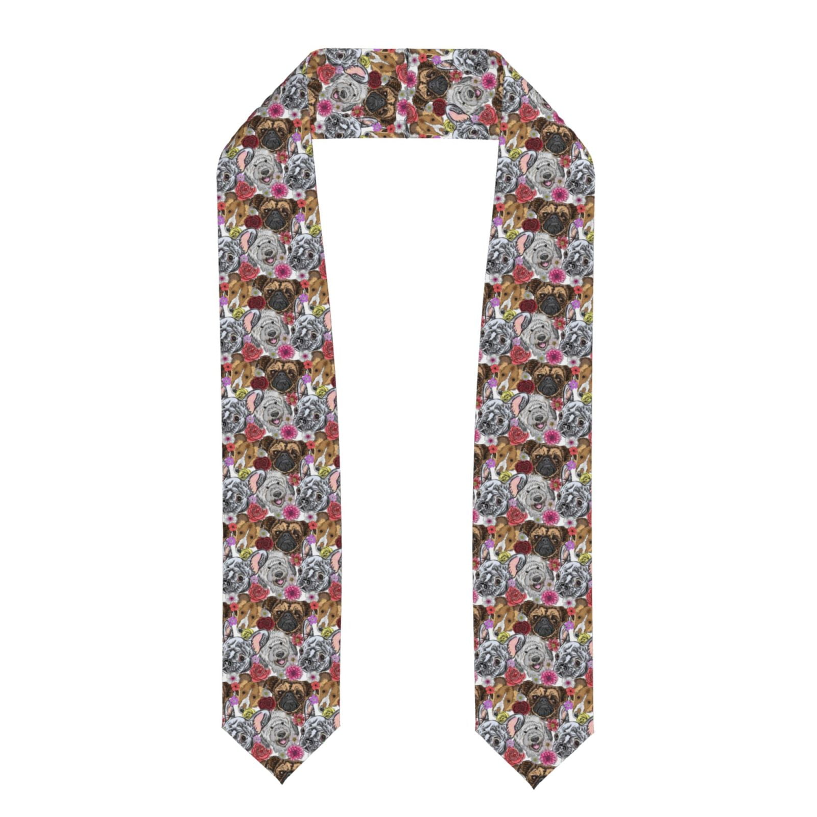 Fuzoiu Cute Dogs Puppy1 Print Graduation Sash,Graduation Stole,Unisex ...