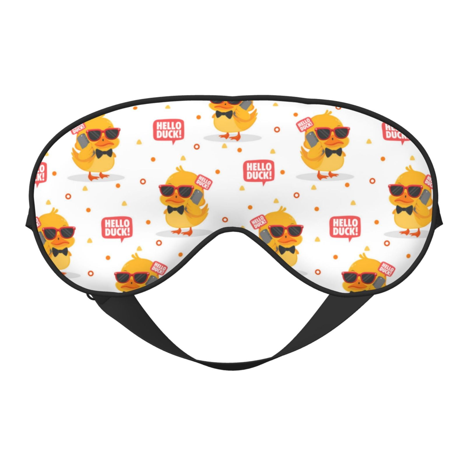 Fuzoiu Cute Duck Print Sleep Masks,Eye Masks with Adjustable Strap for ...