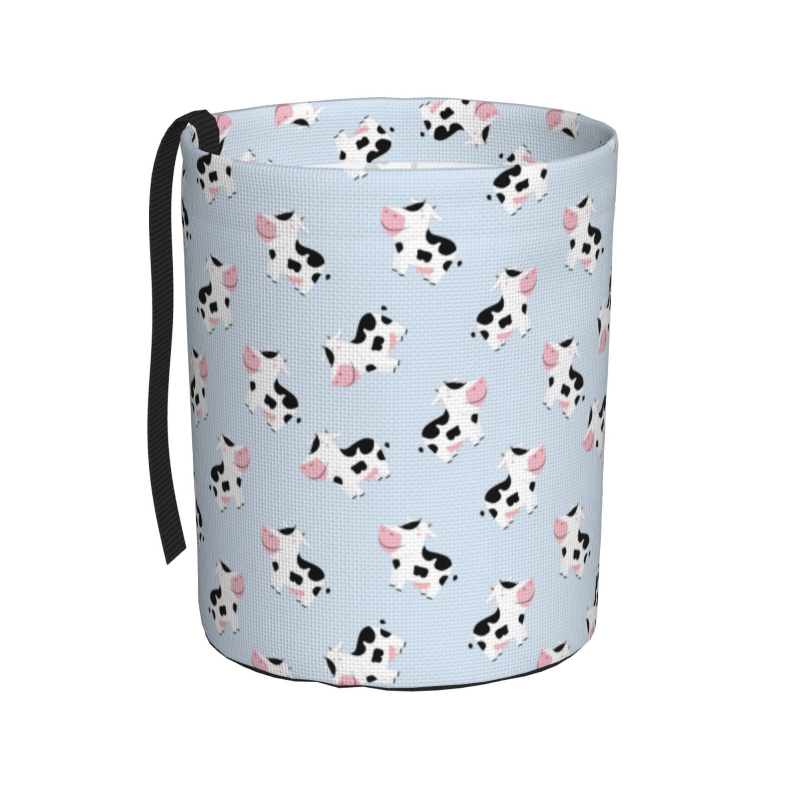 Fuzoiu Cute Farm Cow Print Car Trash Can,Leakproof Car Trash Can ...