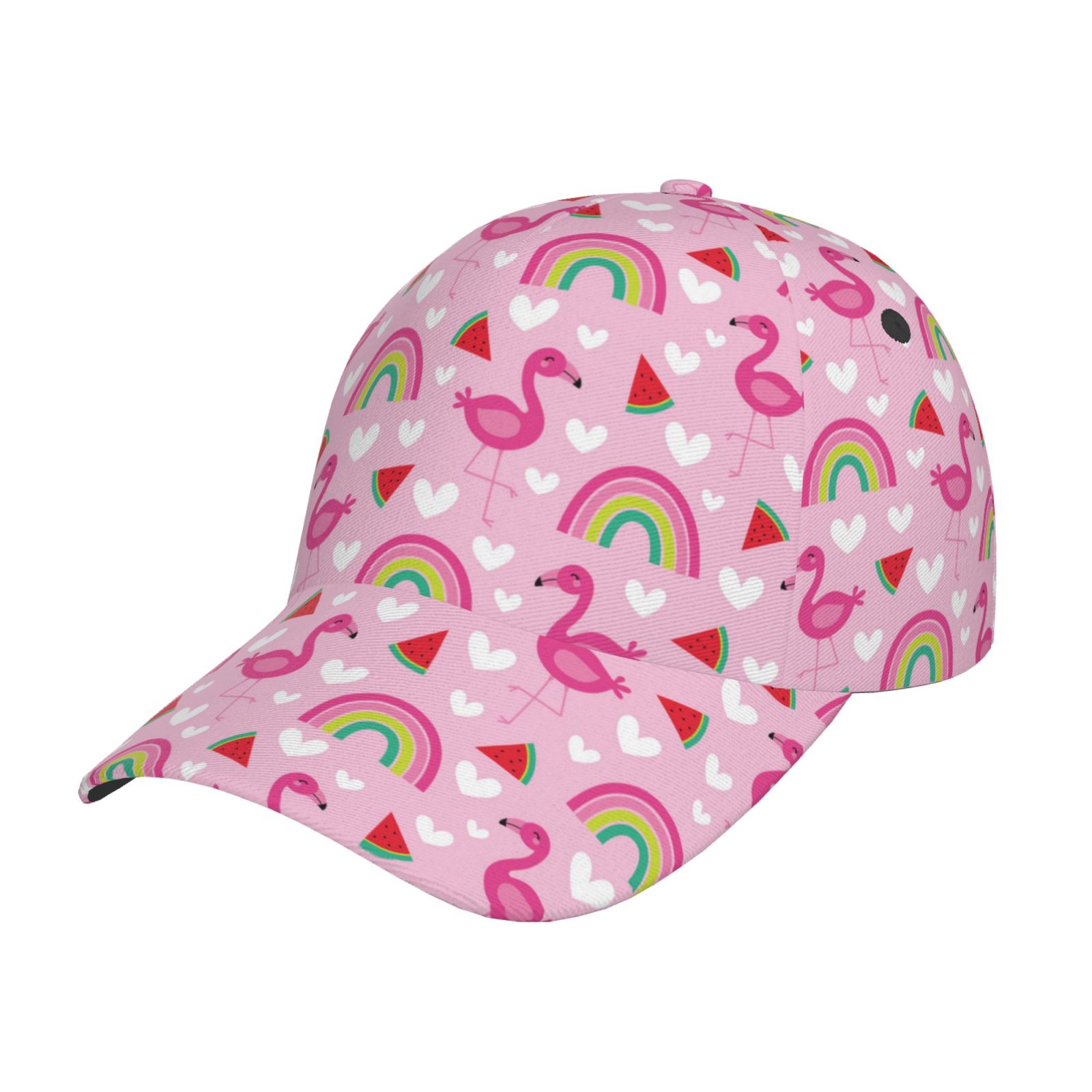 Fuzoiu Cute Flamingo Print Adjustable Baseball Cap for Men and Women ...