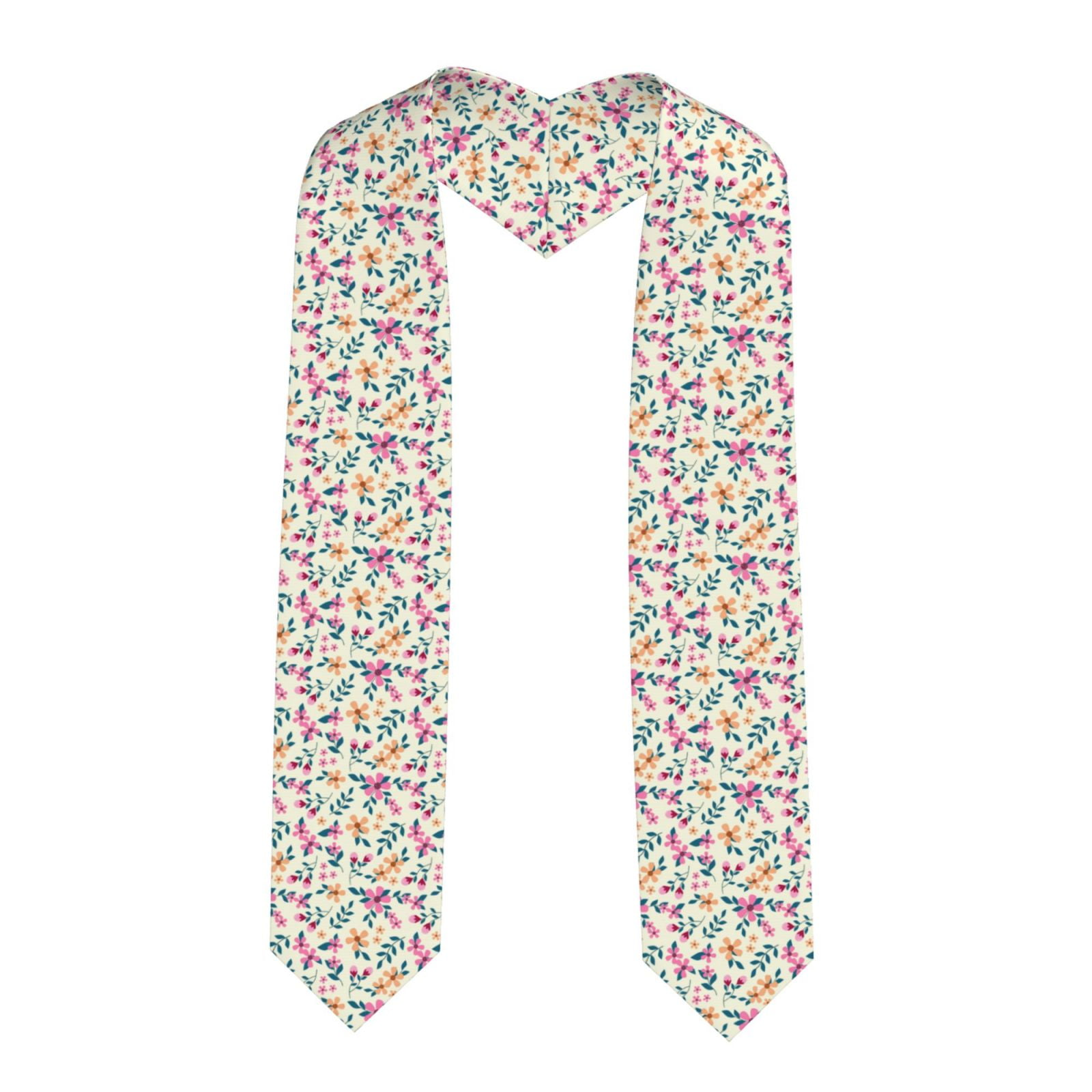 Fuzoiu Cute Flower Print Graduation Sash,Graduation Stole,Unisex Adult ...