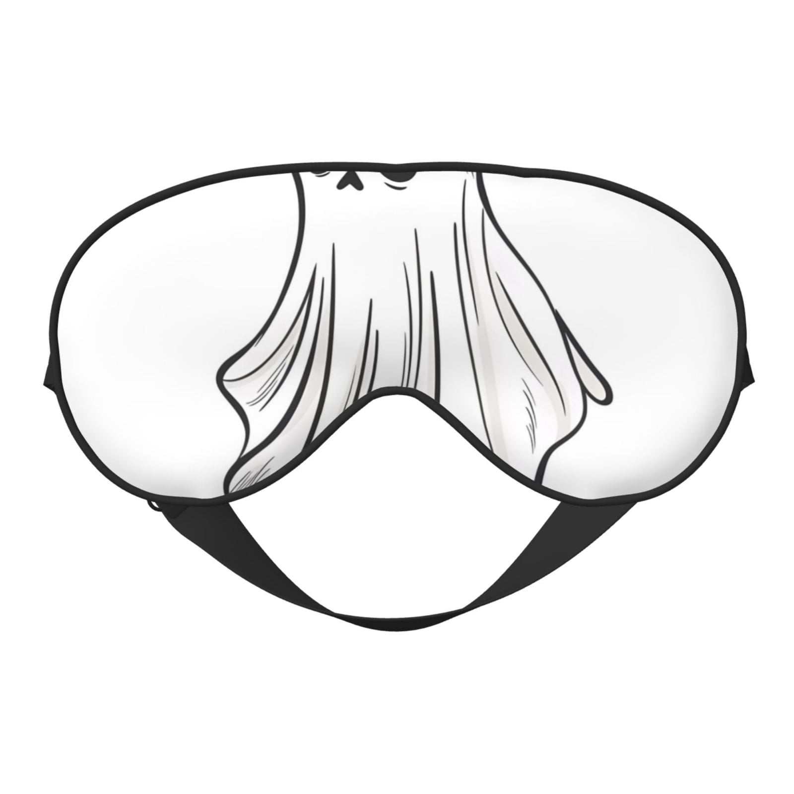 Fuzoiu Cute Ghost Simple Drawing Print Sleep Masks,Eye Masks with ...