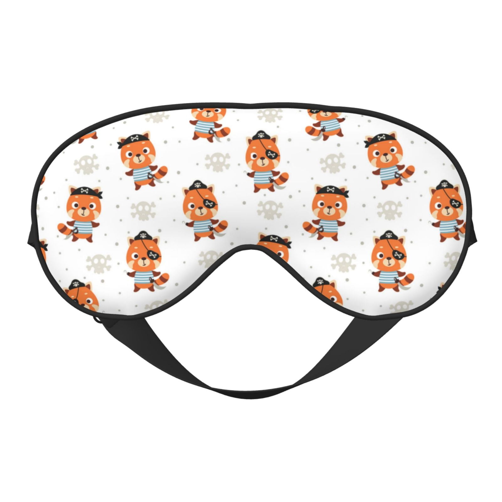 Fuzoiu Cute Little Pirate Red Panda Print Sleep Masks,Eye Masks with ...