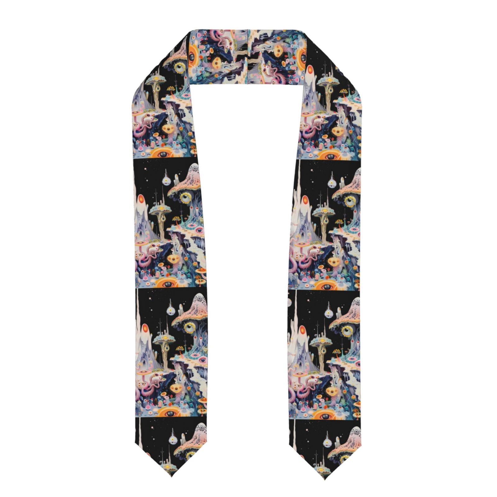 Fuzoiu Cute Mushroom Landscape Print Graduation Sash,Graduation Stole ...