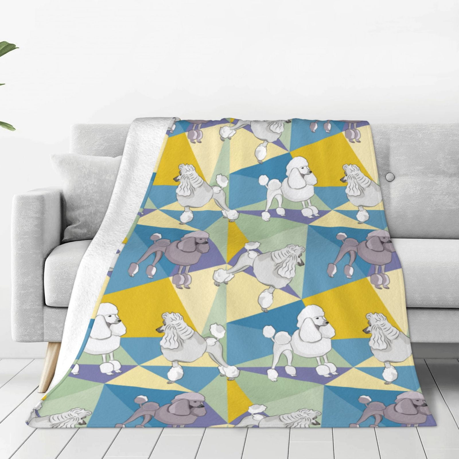 Fuzoiu Cute Poodle Dog Print Ultra-Soft Micro Fleece Blanket,All ...