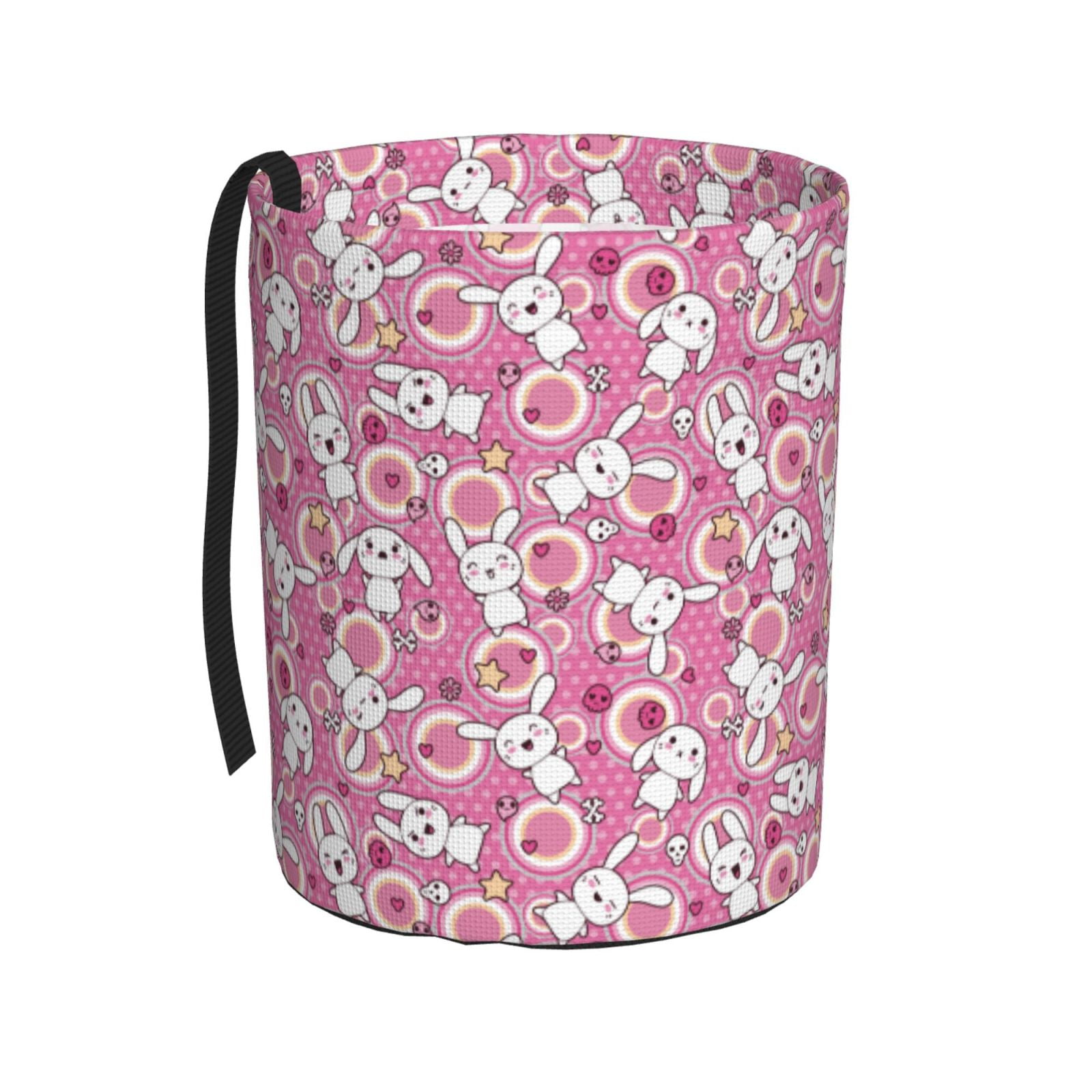 Fuzoiu Cute Rabbit Print Car Trash Can,Leakproof Car Trash Can,Hanging ...