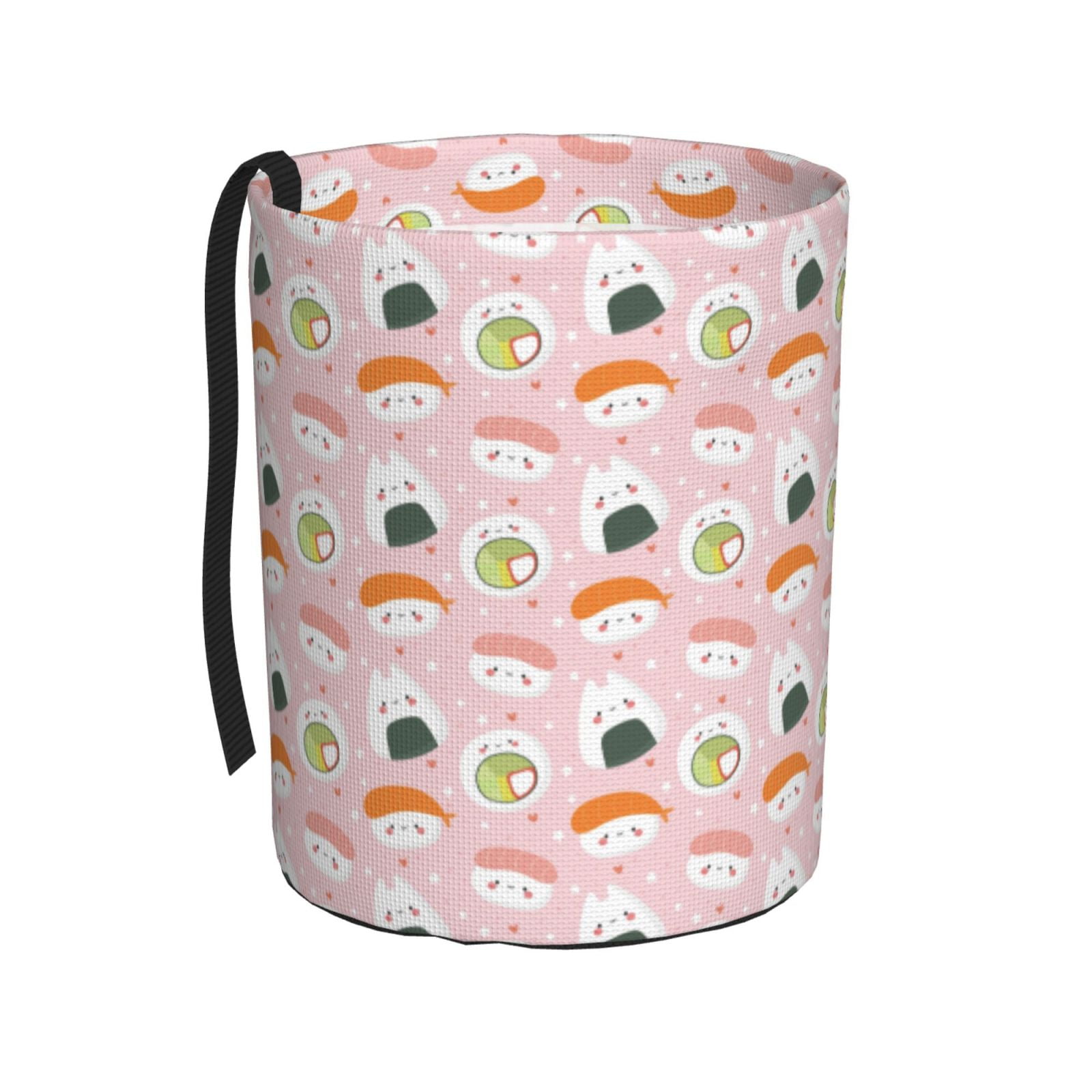Fuzoiu Cute Sushi (2) Print Car Trash Can,Leakproof Car Trash Can ...