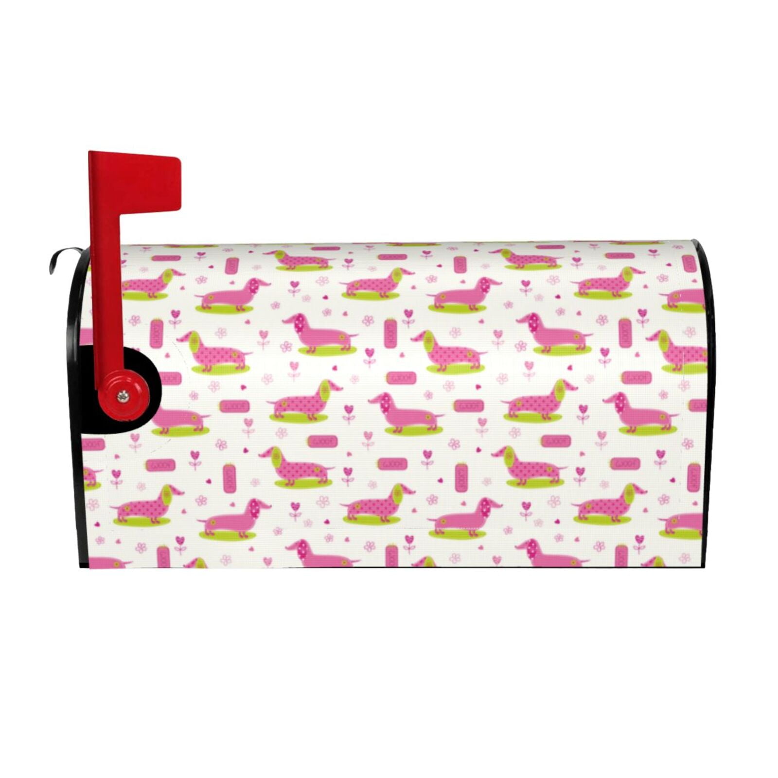 Fuzoiu Dachshund Dog Puppy Print Decorative Waterproof Mailbox Cover ...