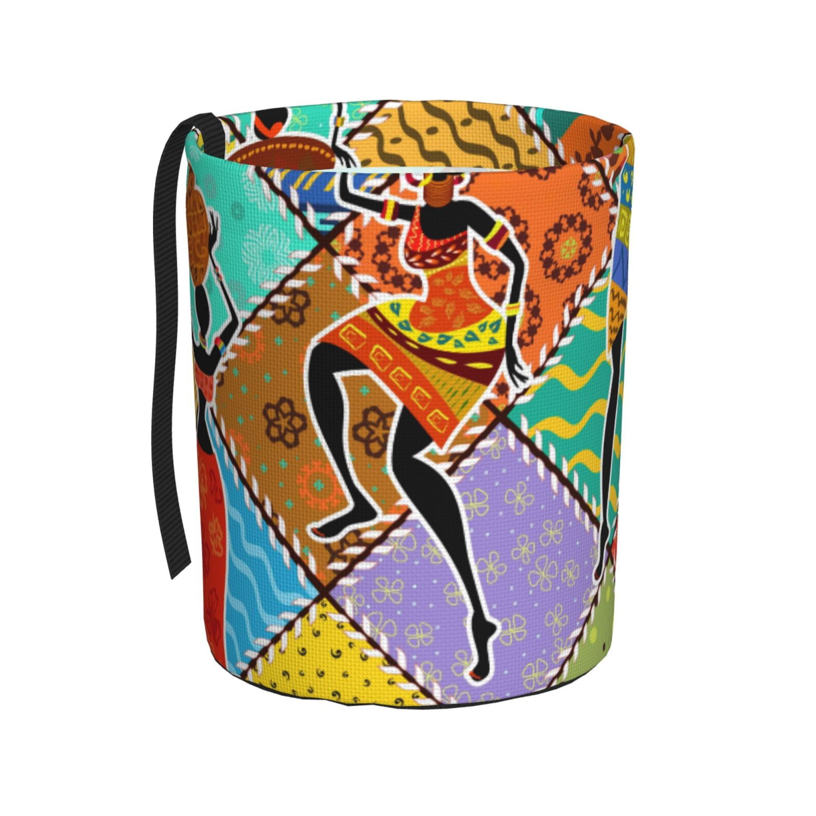 Fuzoiu Dancing African Womans Print Car Trash Can,Leakproof Car Trash ...