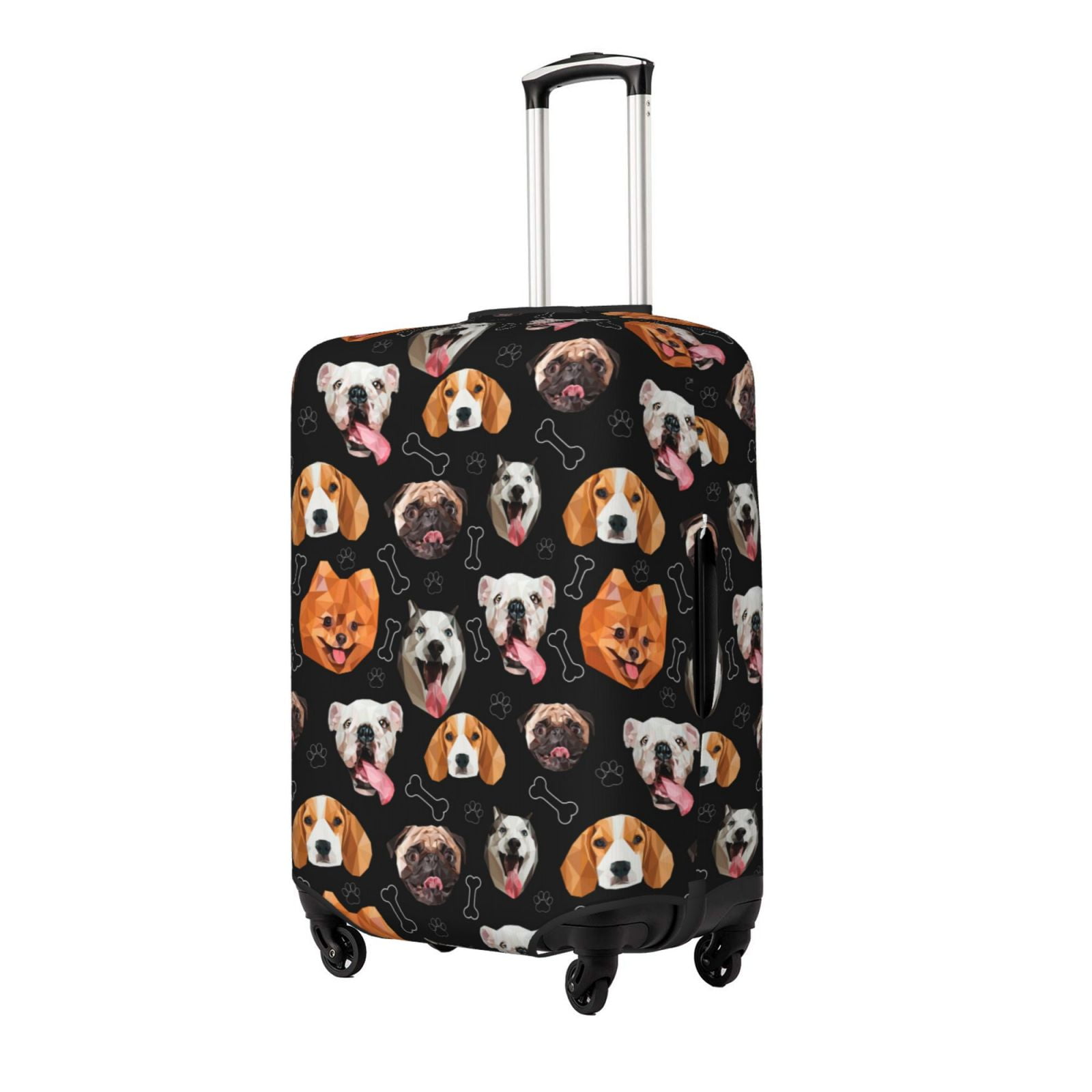 Fuzoiu Different Breeds Of Dogs Print Suitcase Cover,Washable Luggage ...