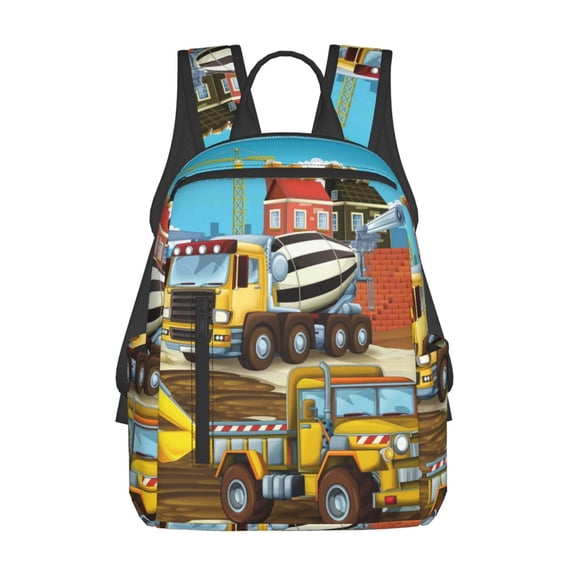 Fuzoiu Different Construction Site Vehicles Print Lightweight Daypack ...