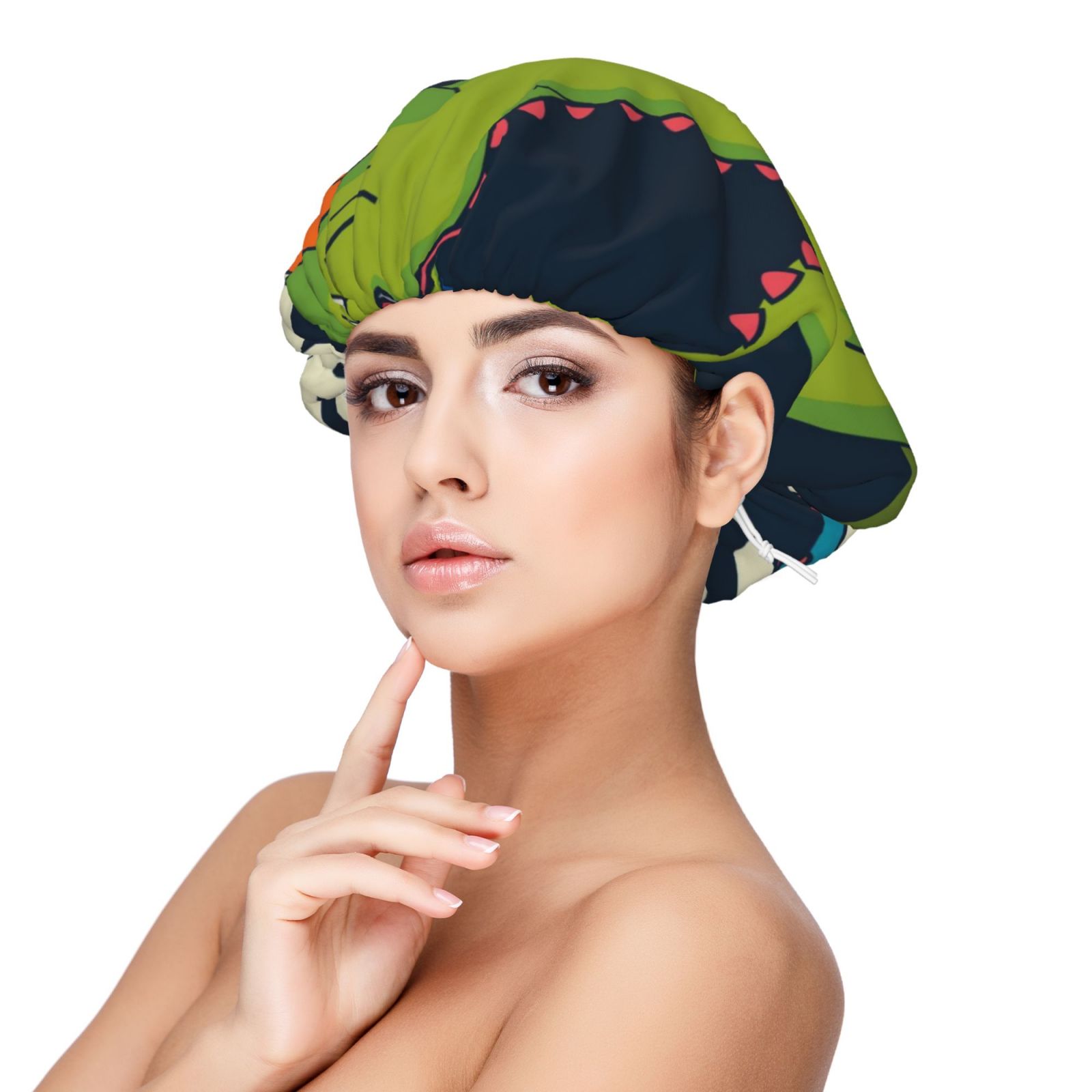 Fuzoiu Dinosaur Basketball Player Print Adult’s Satin Sleeping Cap ...