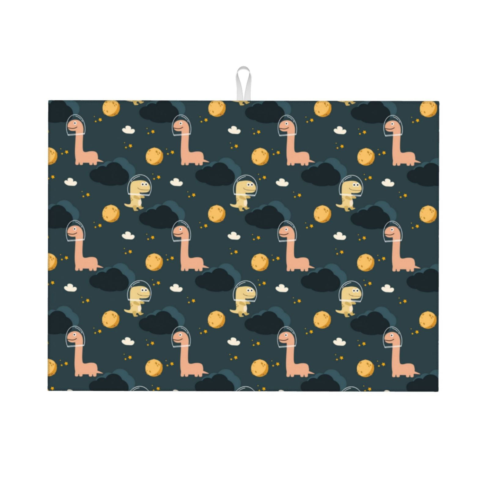 Fuzoiu Dinosaur In The Space Print Absorbent, Reversible Microfiber ...