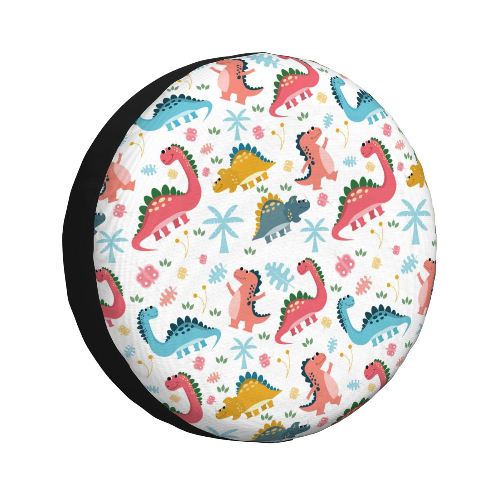 Fuzoiu Dinosaur Print Universal Spare Tire Cover with Buckle Strap ...