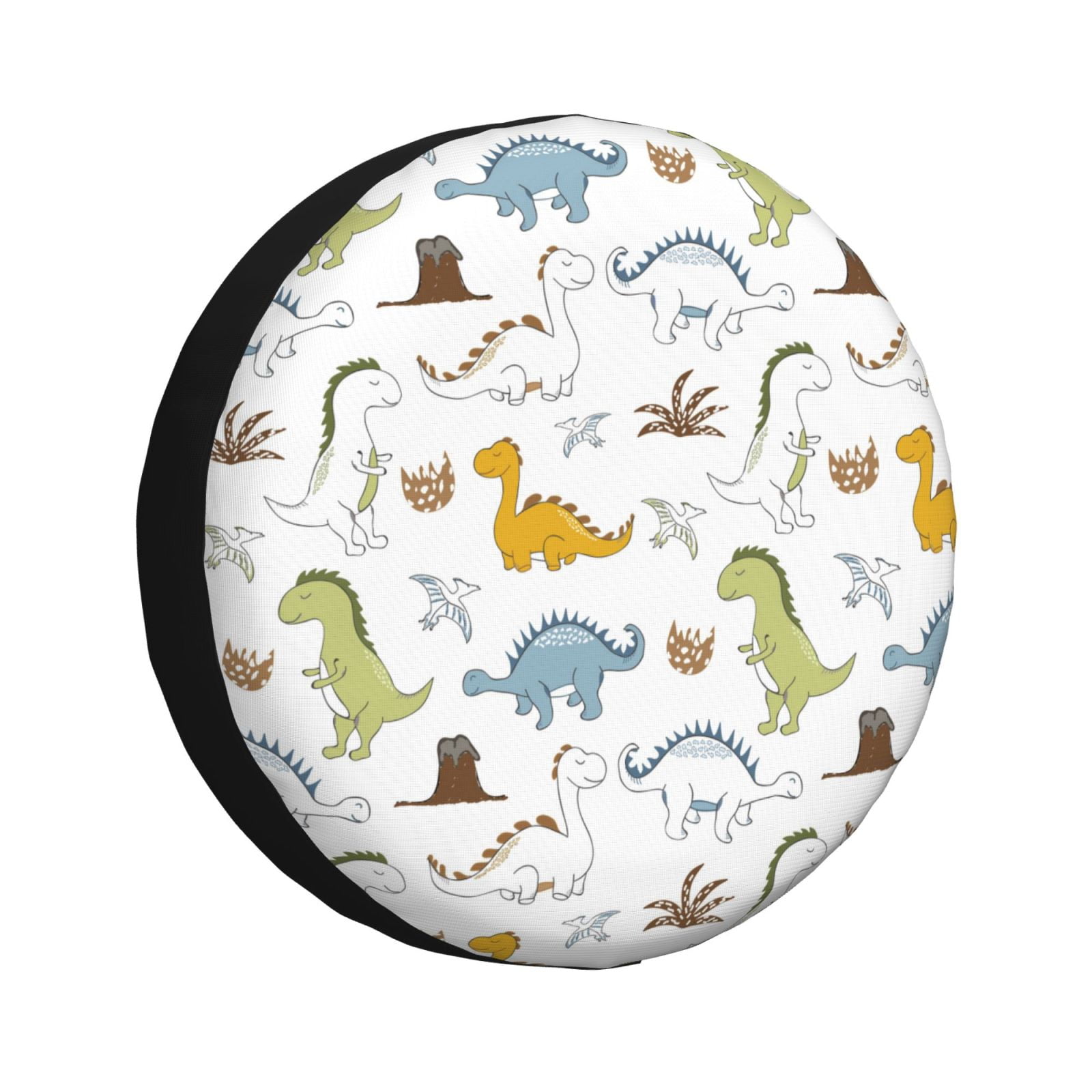 Fuzoiu Dinosaur Print Universal Spare Tire Cover with Buckle Strap ...