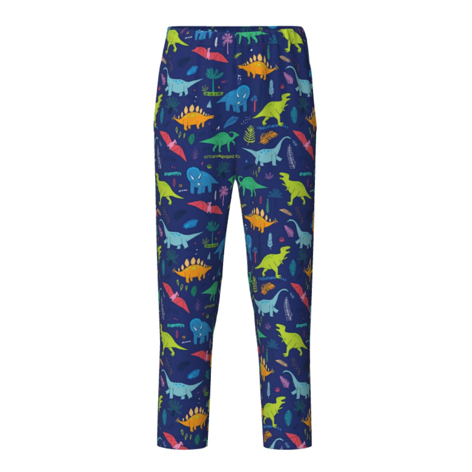 Fuzoiu Dinosaurs Adventure Print Teenagers' Pajama Pants,Lounge Pants ...