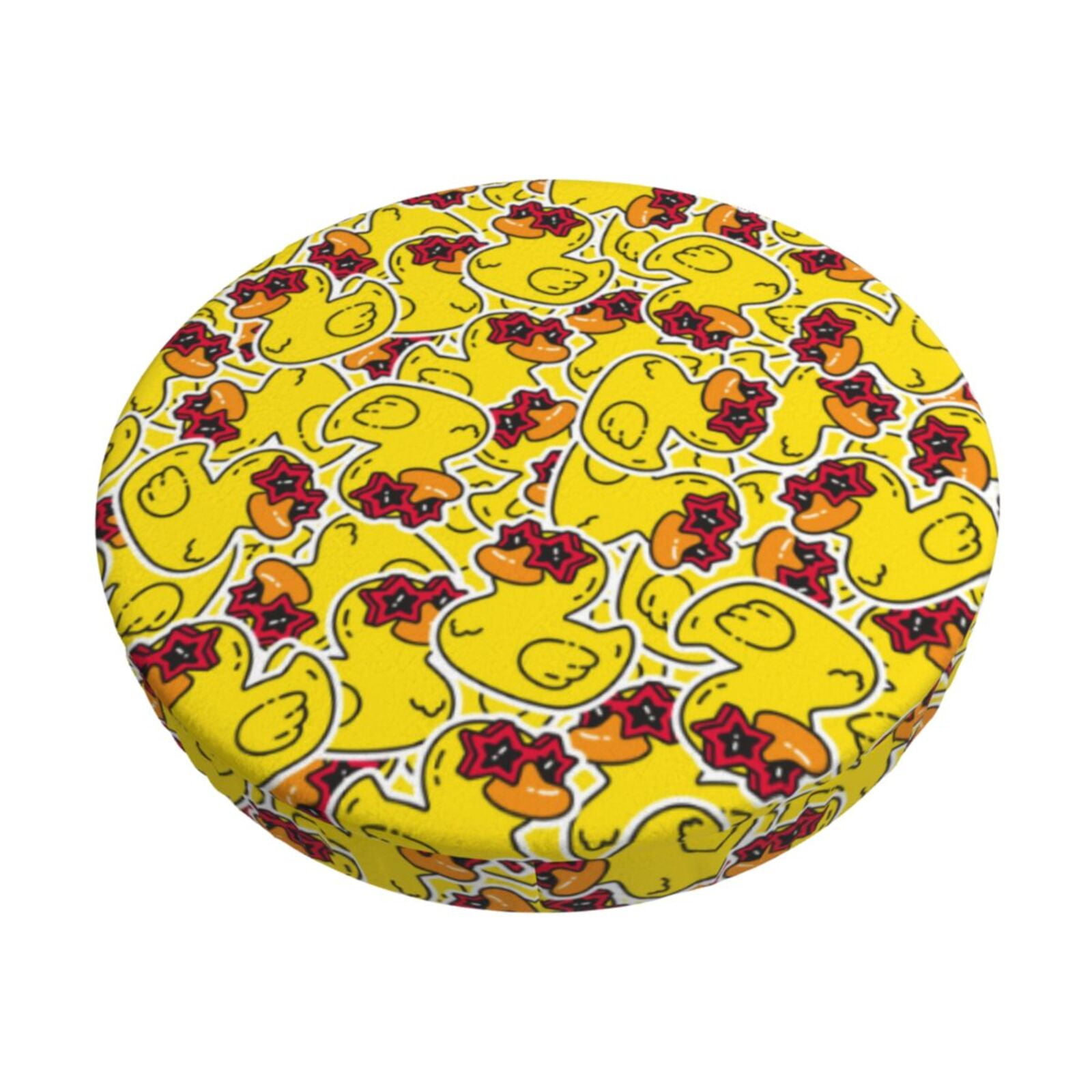 Fuzoiu Duck with Star Sunglasses Print Bar Stool Cushions, Super ...