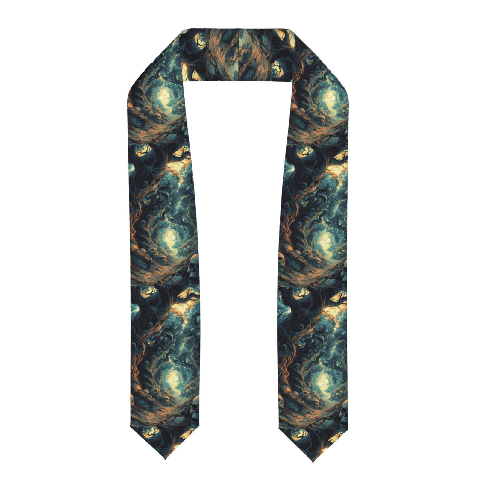 Fuzoiu Enchanted Forest Skull Path Print Graduation Sash,Graduation ...