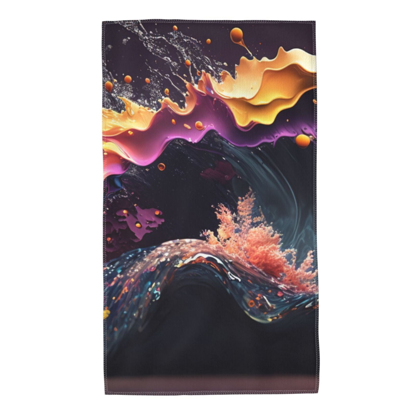 Fuzoiu Explosive Fluid Splash Art Print Bathroom Hand Towel,Premium ...