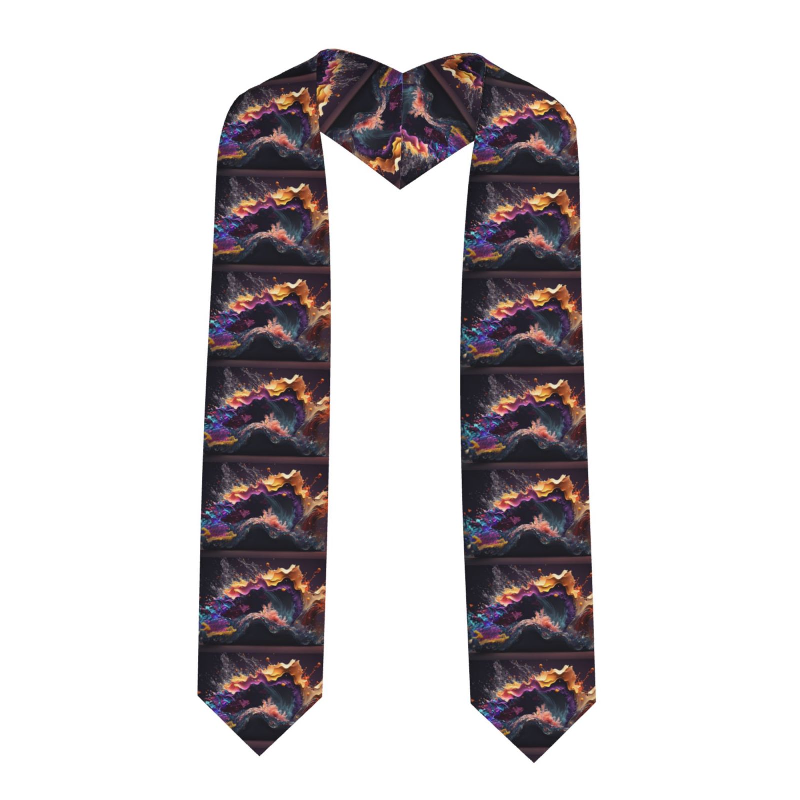 Fuzoiu Explosive Fluid Splash Art Print Graduation Sash,Graduation ...