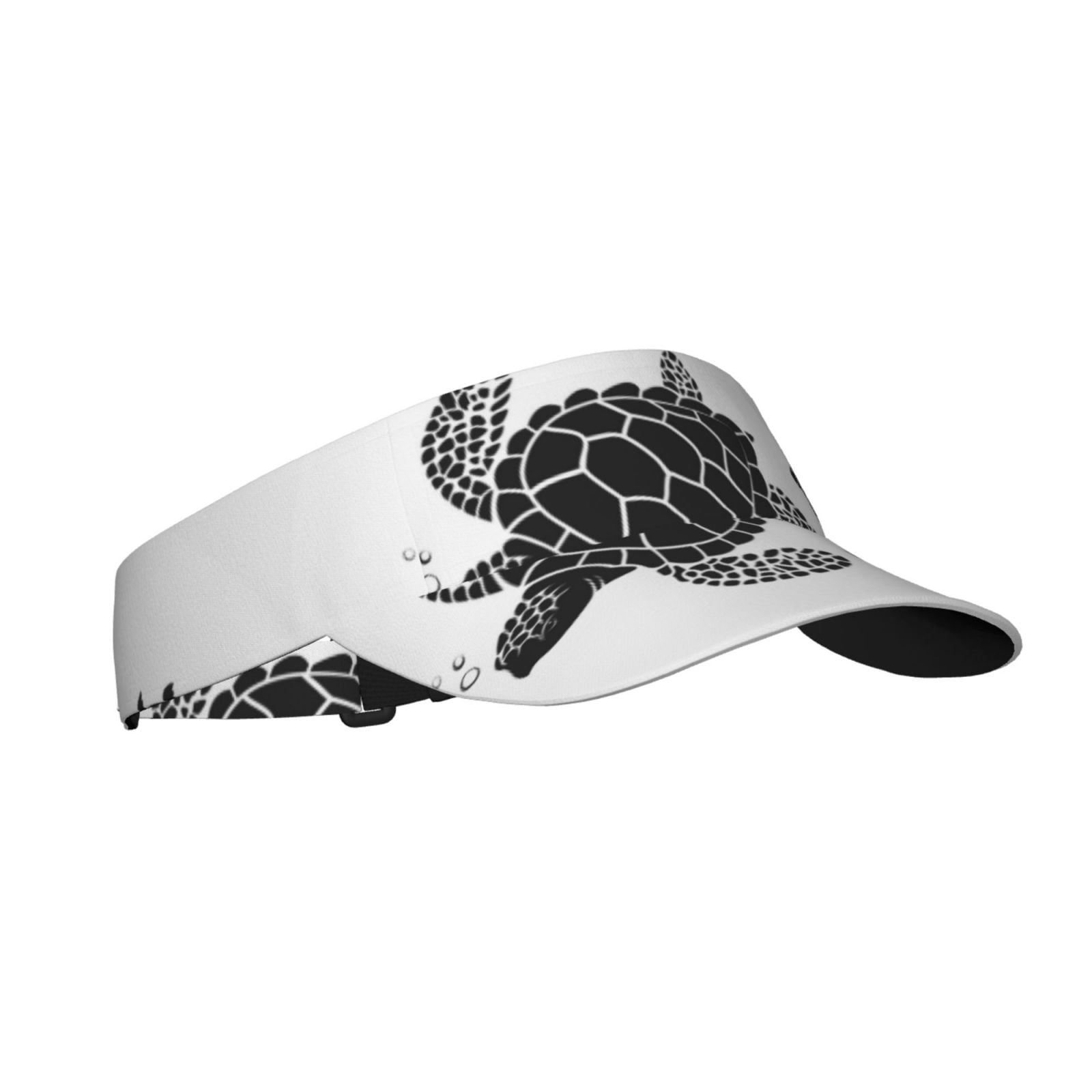 Fuzoiu Family Of Sea Turtles Print Adult Sunscreen Visor Cap,Adjustable ...