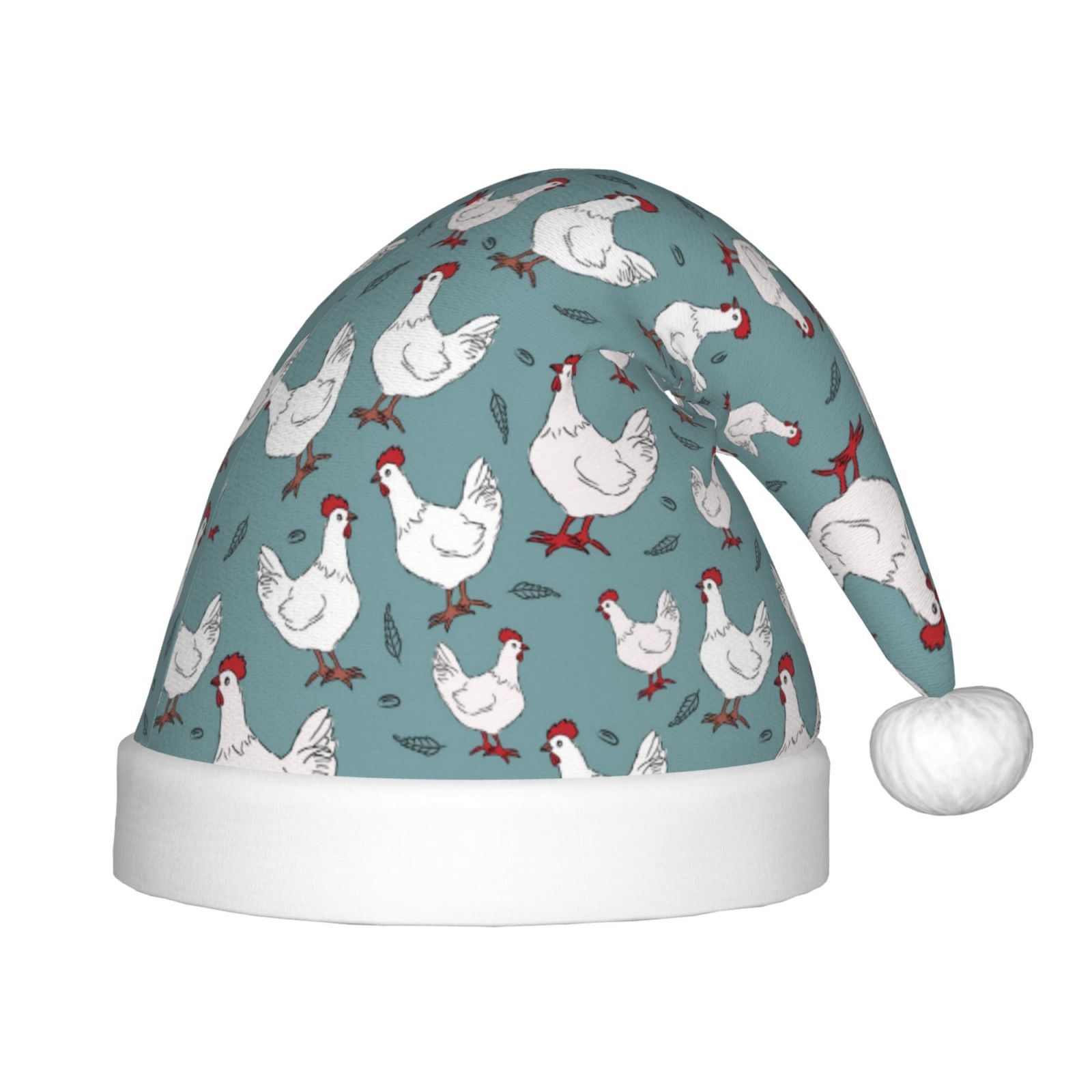 Fuzoiu Farm Birds Print Santa Hat Christmas Hat for kids,Santa Hats ...