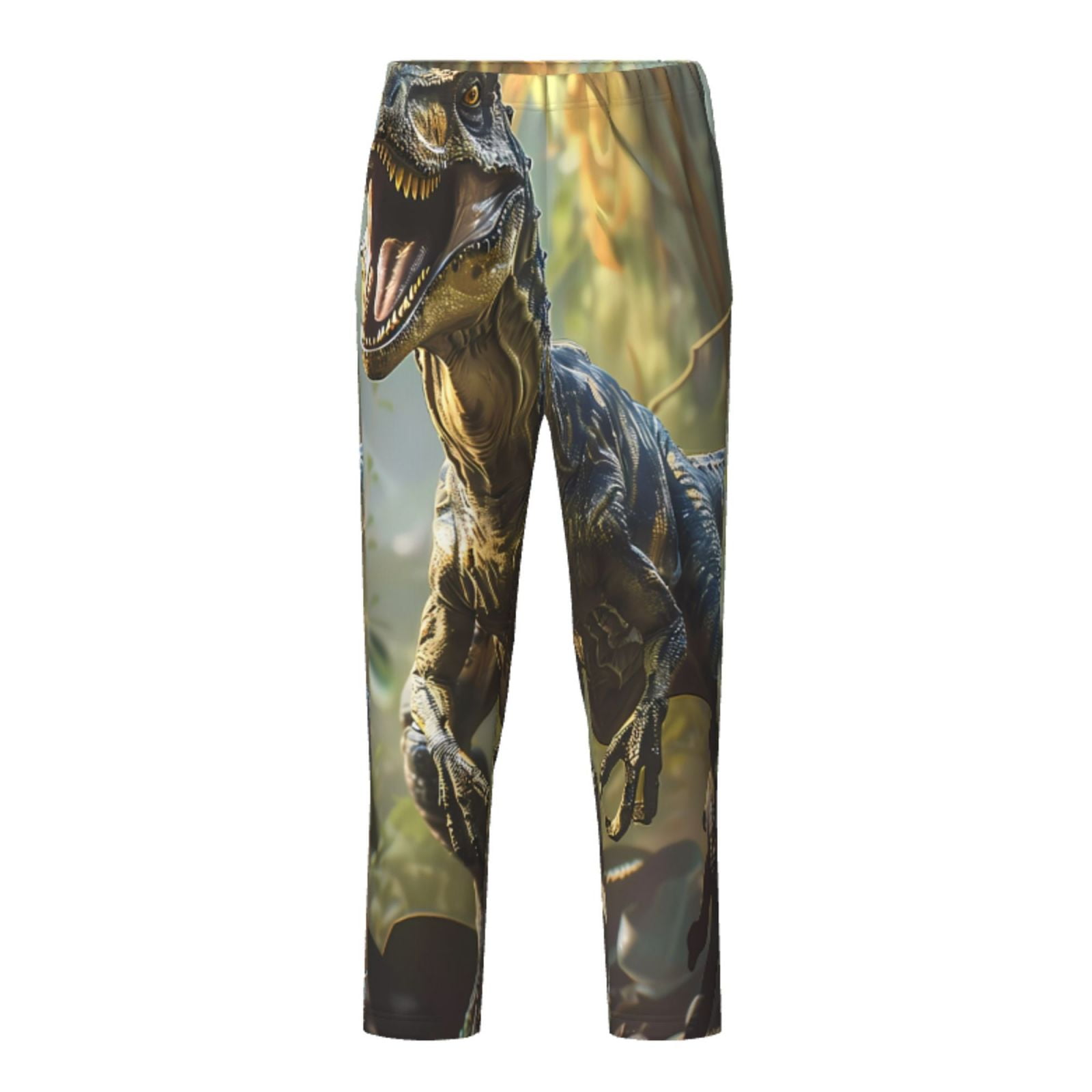 Fuzoiu Ferocious Dinosaur Print Teenagers' Pajama Pants,Lounge Pants ...