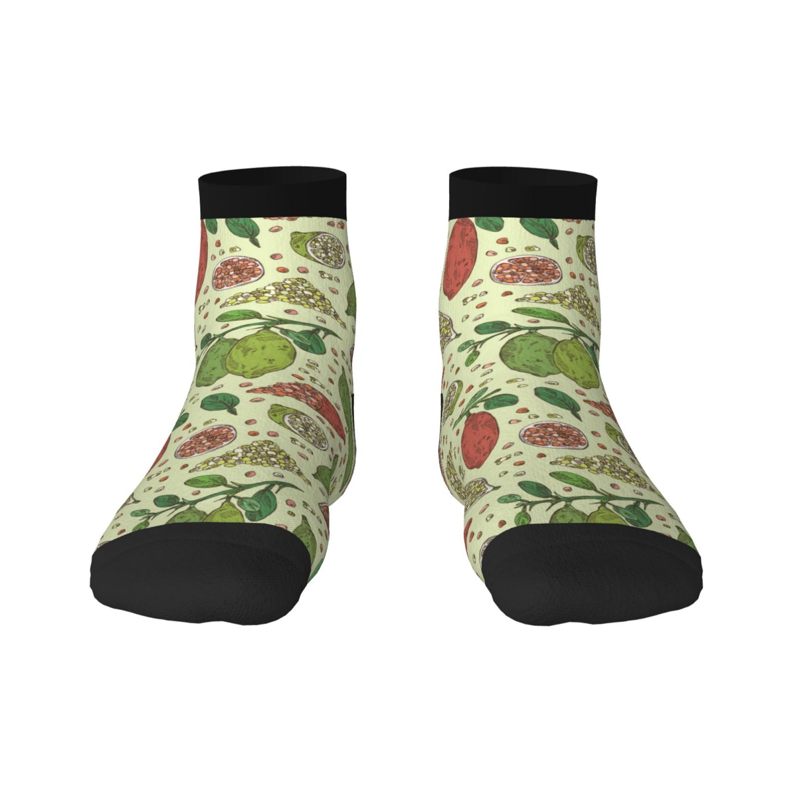 Fuzoiu Finger Lime Fruits Print Adult Socks, Crew Moisture-wicking ...
