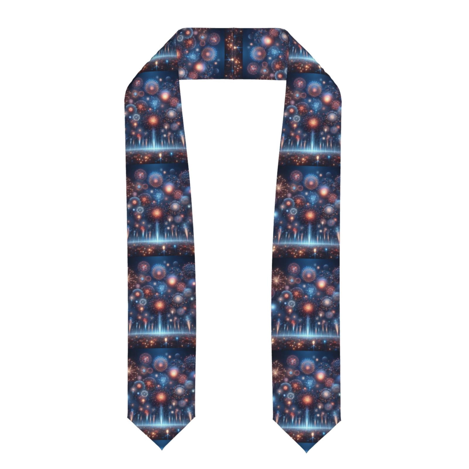 Fuzoiu Fireworks1 Print Graduation Sash,Graduation Stole,Unisex Adult ...