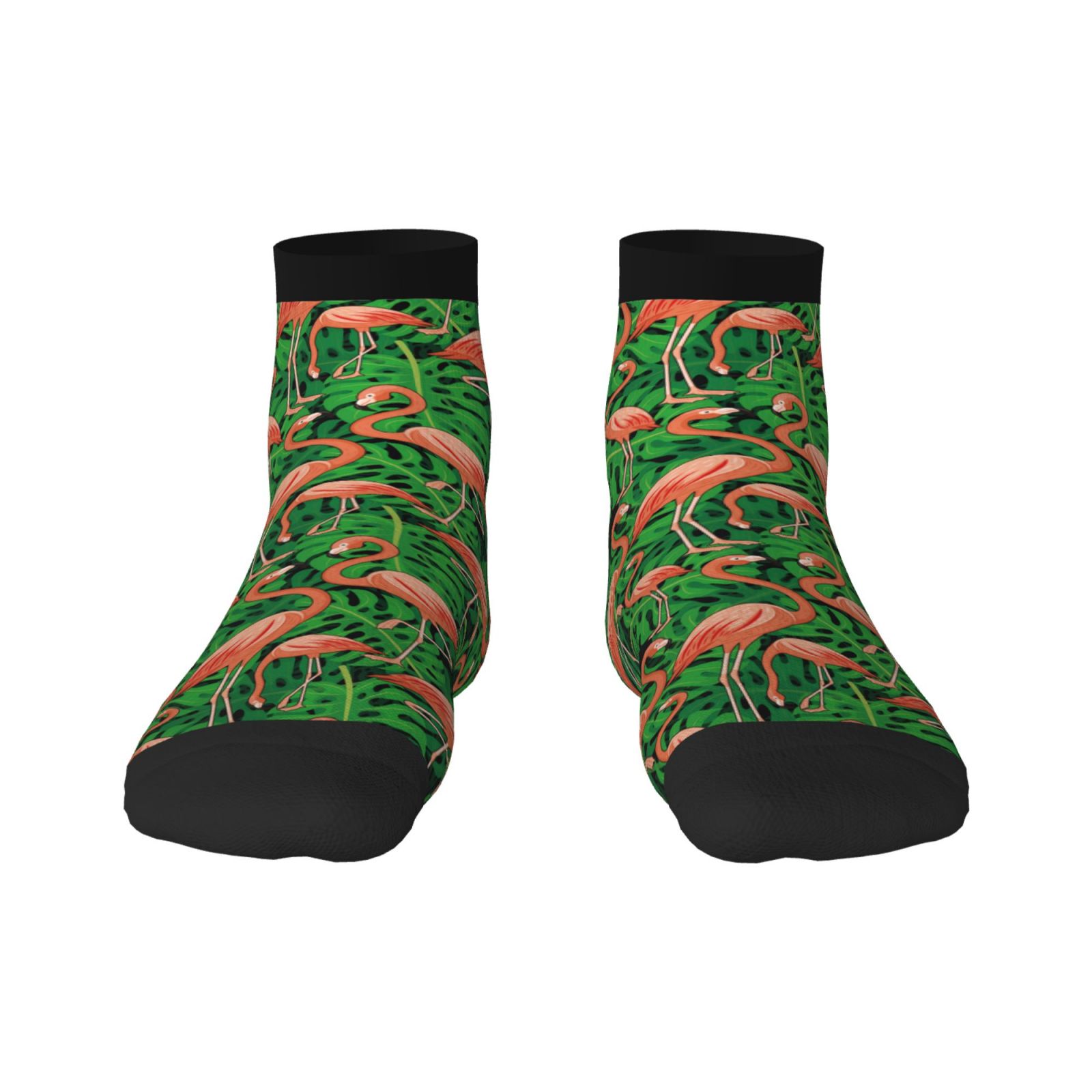 Fuzoiu Flamingo Print Adult Socks, Crew Moisture-wicking Socks, Unisex ...