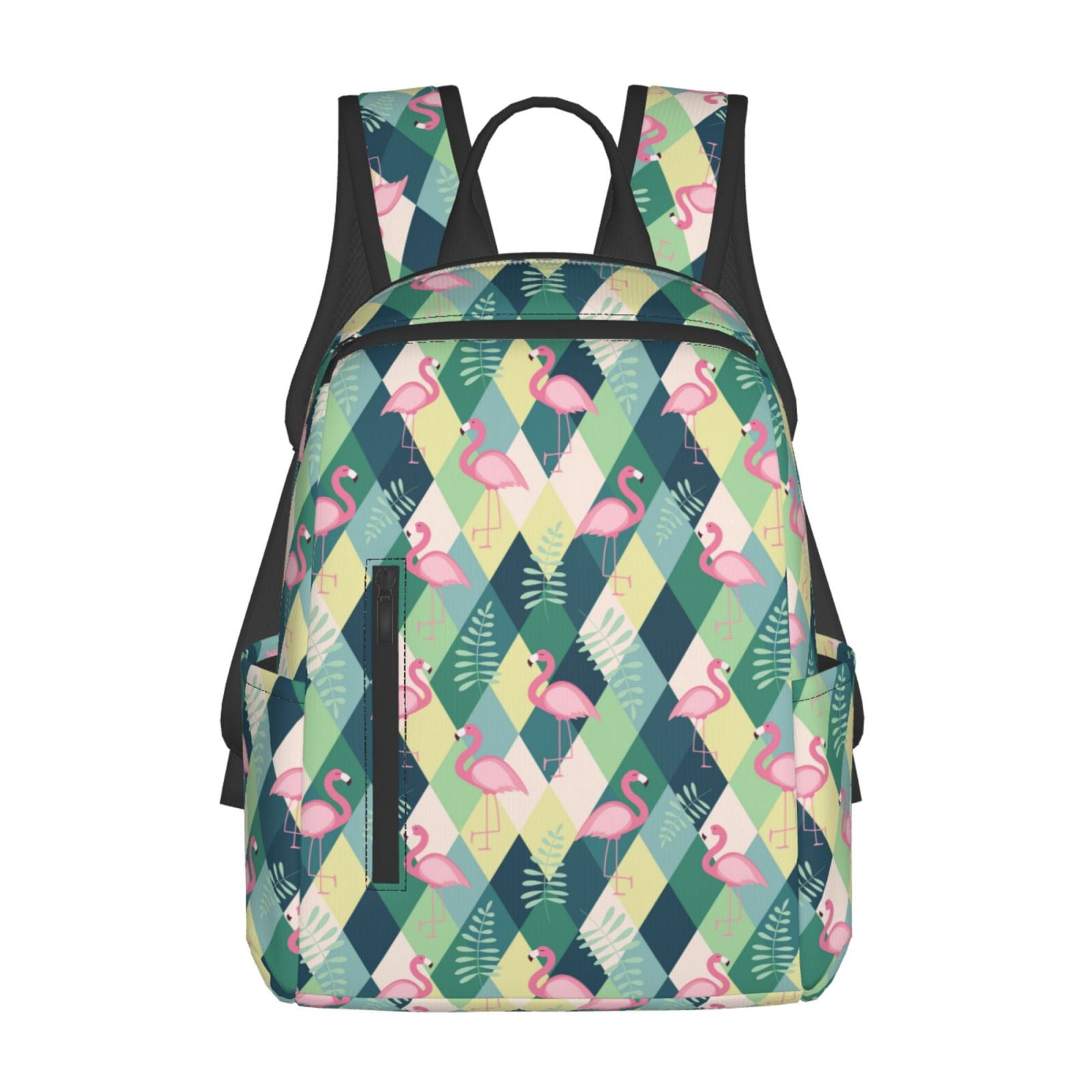 Fuzoiu Flamingo Print Lightweight Daypack,Weekender Bag for Men and ...