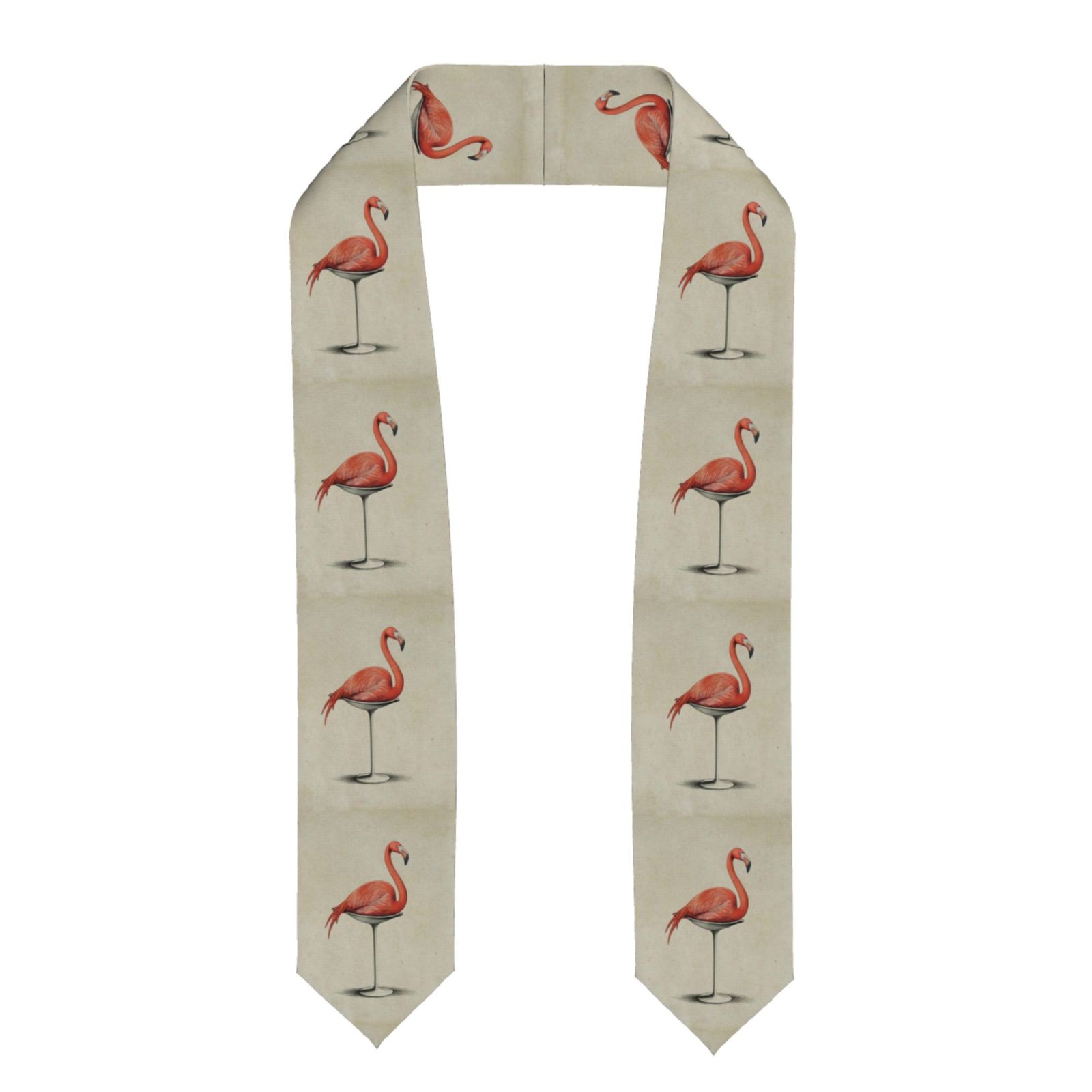 Fuzoiu Flamingo Sitting On Chair Print Graduation Sash,Graduation Stole ...