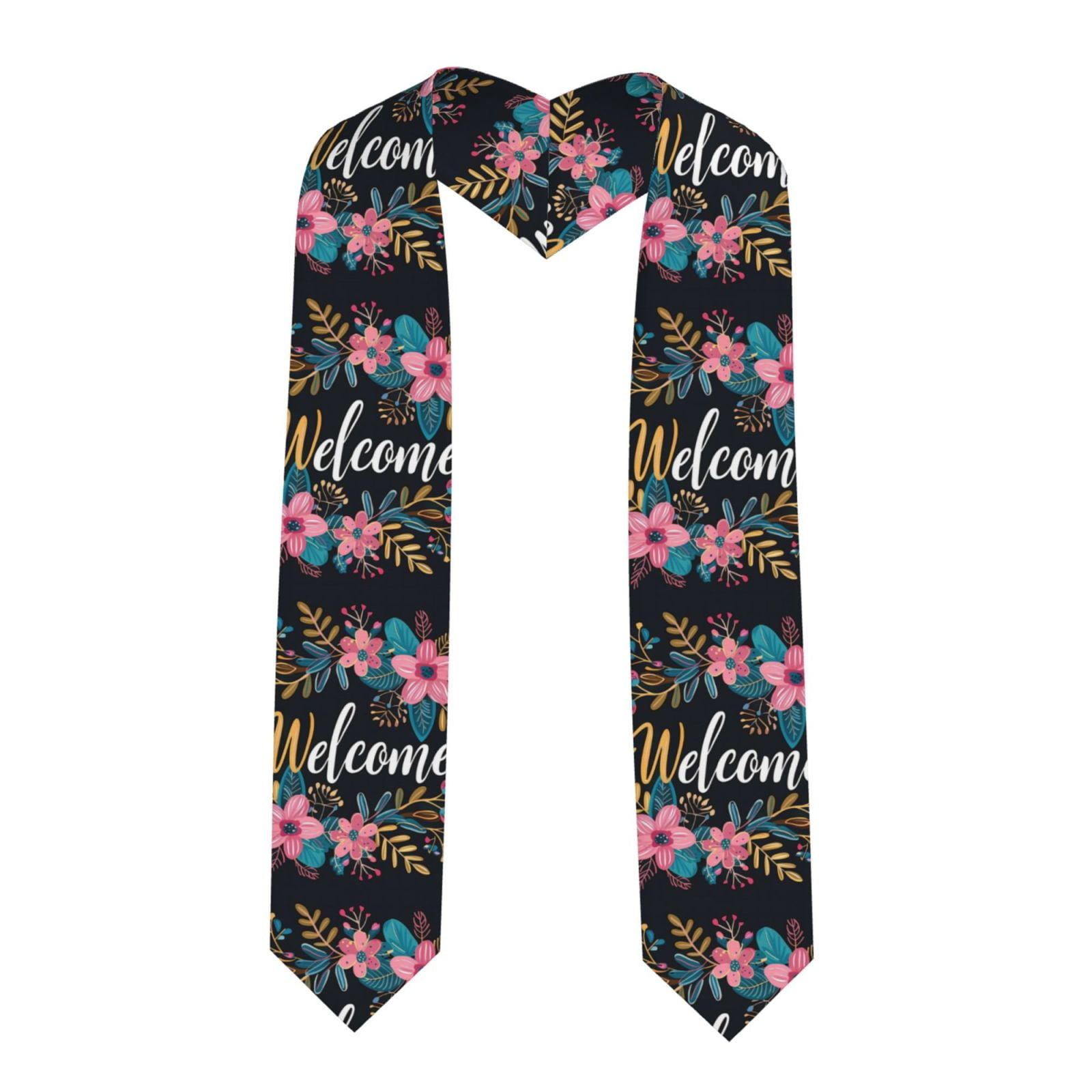Fuzoiu Floral Welcome Sign Print Graduation Sash,Graduation Stole ...