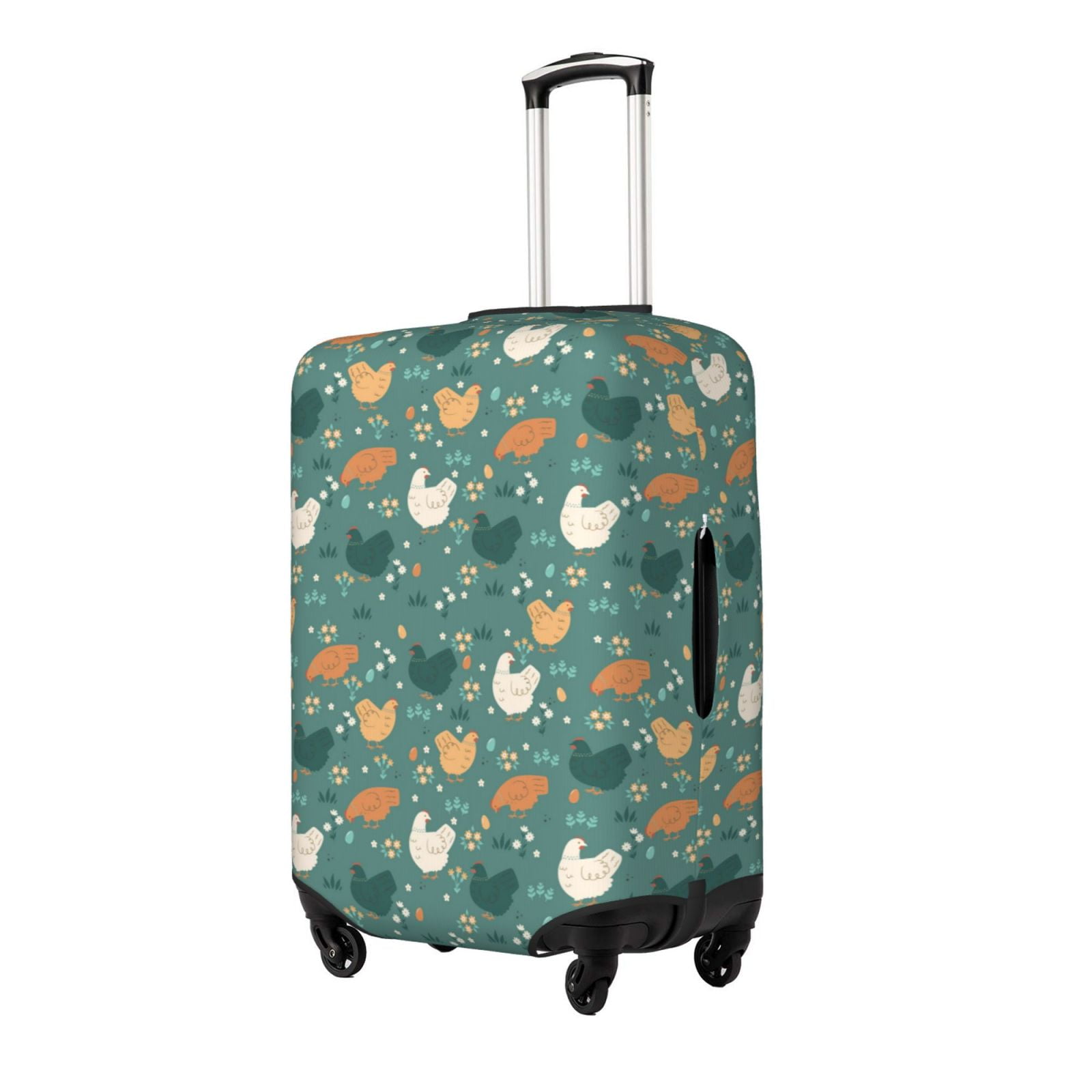 Fuzoiu Flowe Rooster Print Suitcase Cover,Washable Luggage Covers for ...