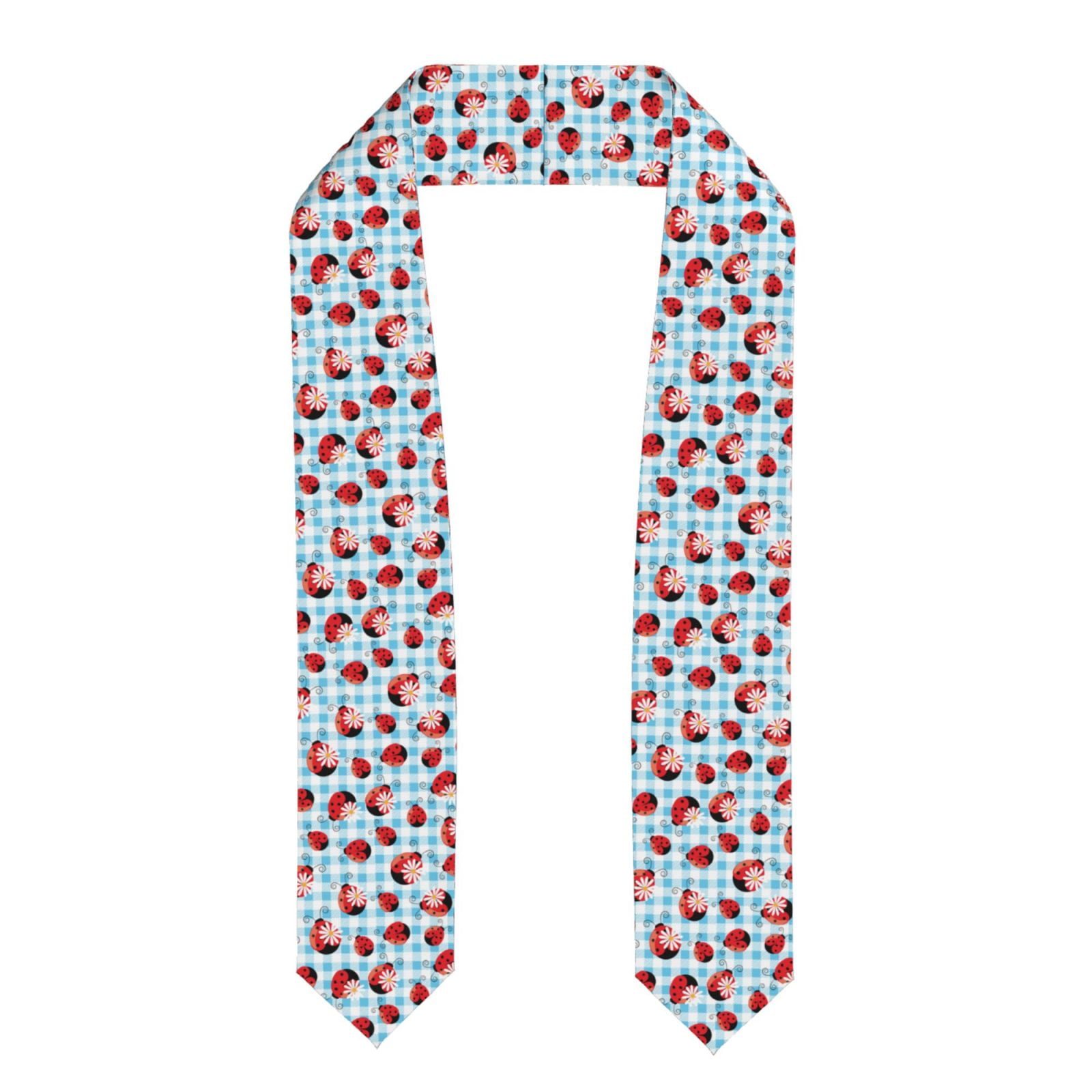 Fuzoiu Flowers and Lady Bugs Print Graduation Sash,Graduation Stole ...