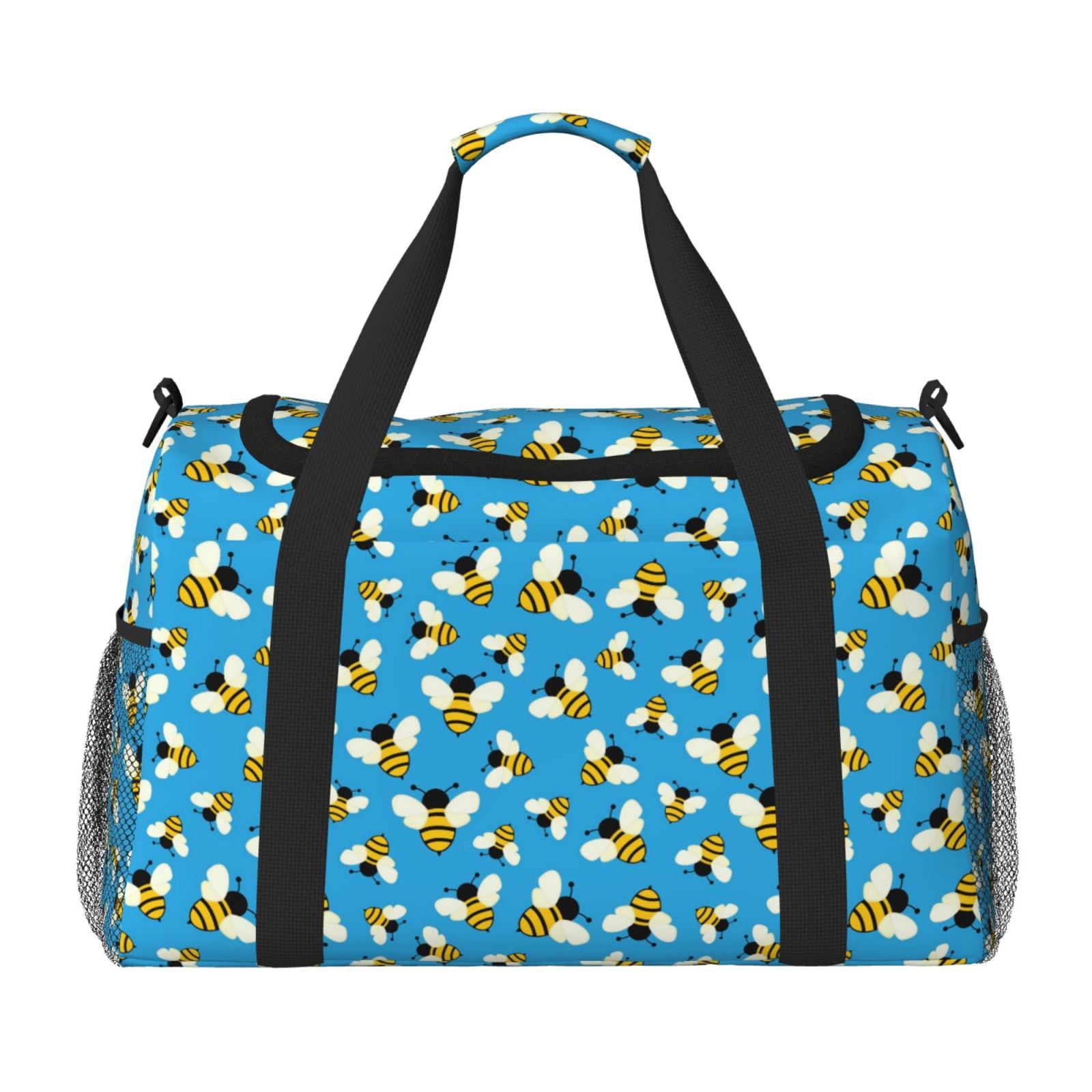 Fuzoiu Flying Bees Print Travel Duffle Bag,Carry On Tote Bags,Duffel Bag,Sport Gym Bag, Hospital ...