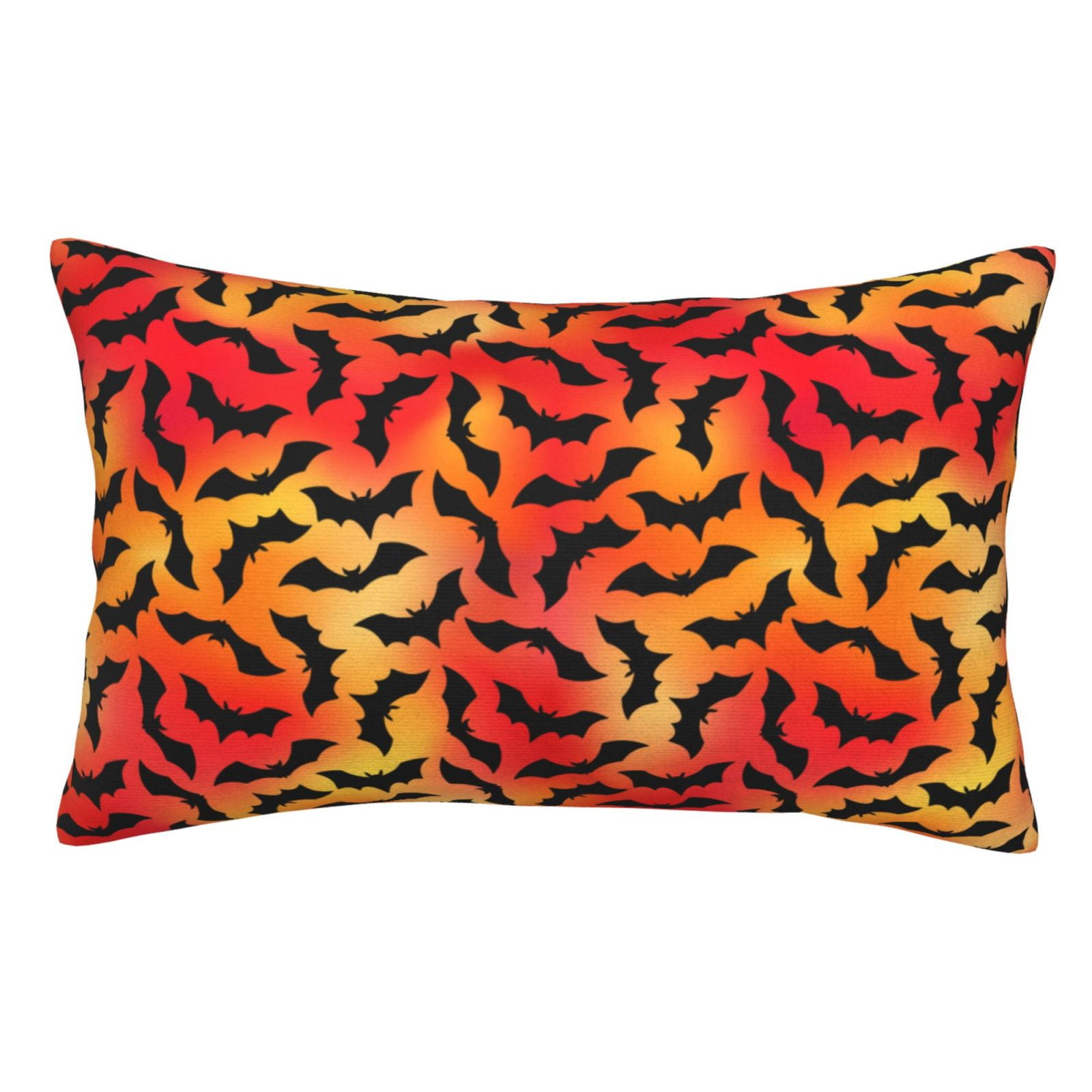 Fuzoiu Flying Black Bat Print Pillow Case with Hidden Zipper,Pillow ...