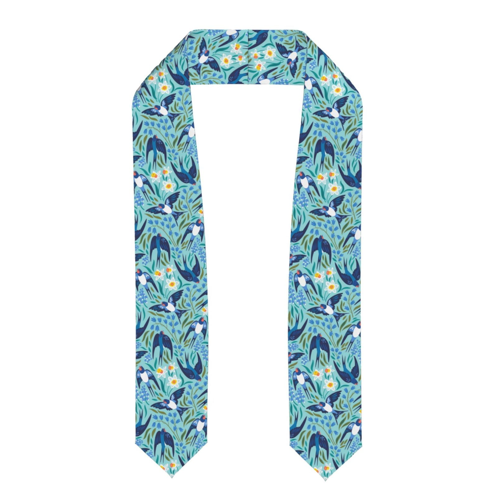 Fuzoiu Flying Swallows Print Graduation Sash,Graduation Stole,Unisex ...