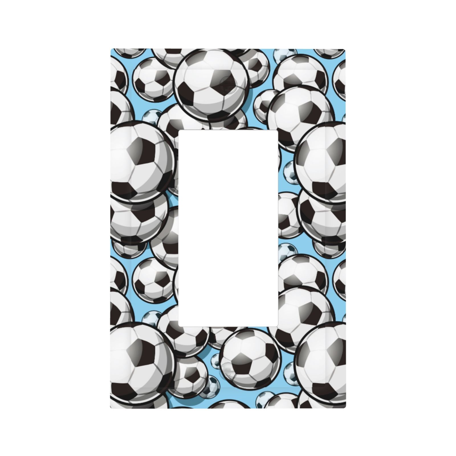Fuzoiu Football Soccer Ball Print Single Duplex Outlet Cover Plate ...