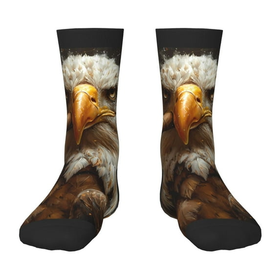 Fuzoiu Funny Bald Eagle Print Kids Socks For Boys Girls,Grip Crew Socks ...