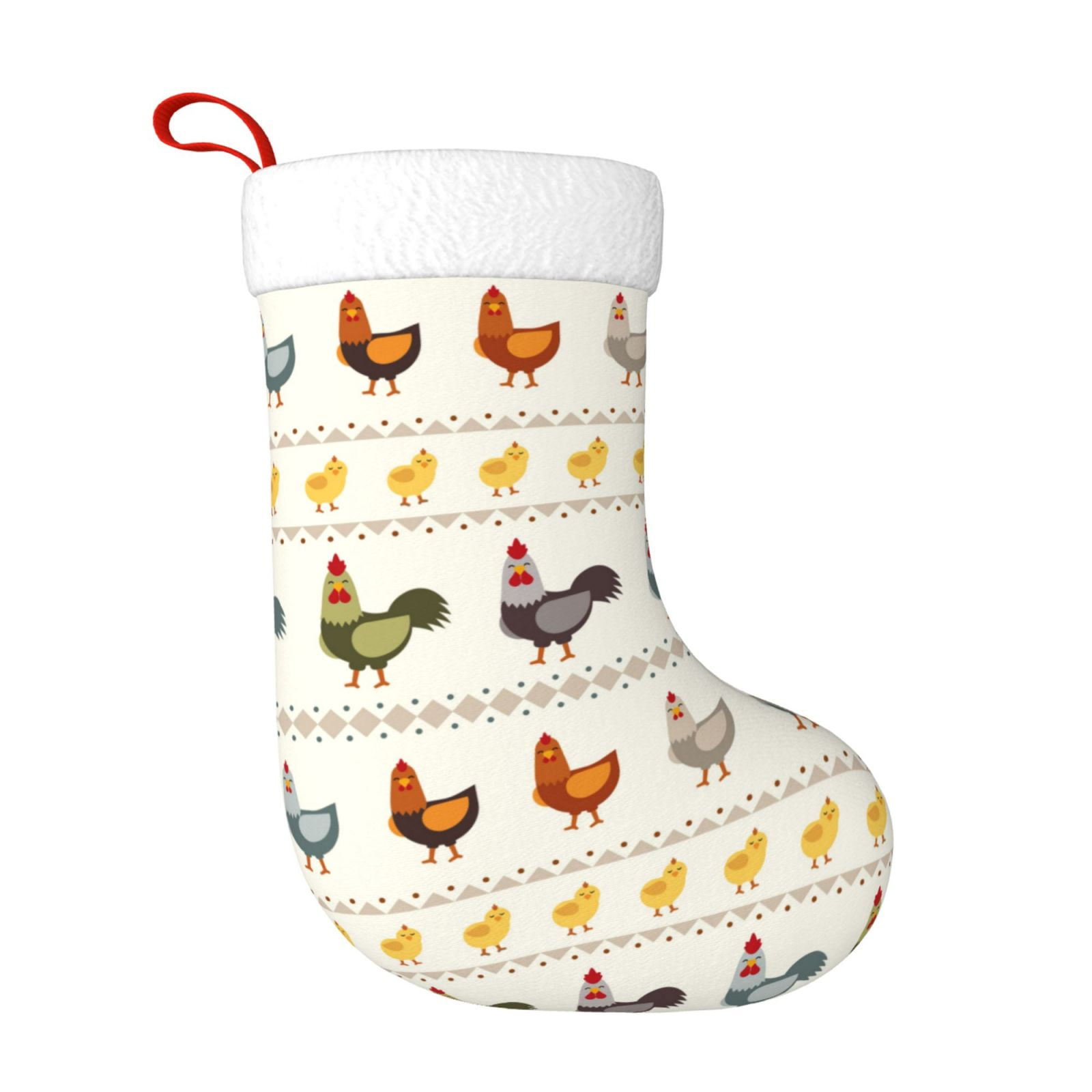 Fuzoiu Funny Chicken Print Christmas Stockings, Party Supplies & Kids ...