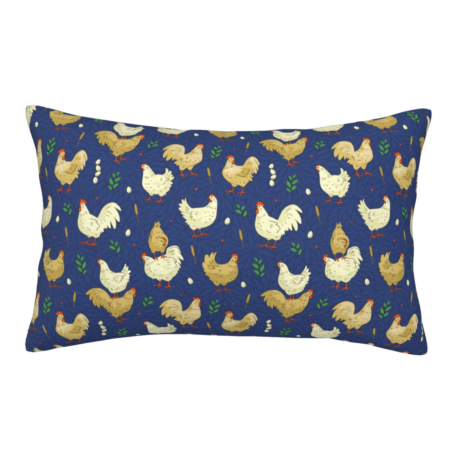 Fuzoiu Funny Chicken Print Fuzzy Pillowcases, Super Soft Pillow Case ...